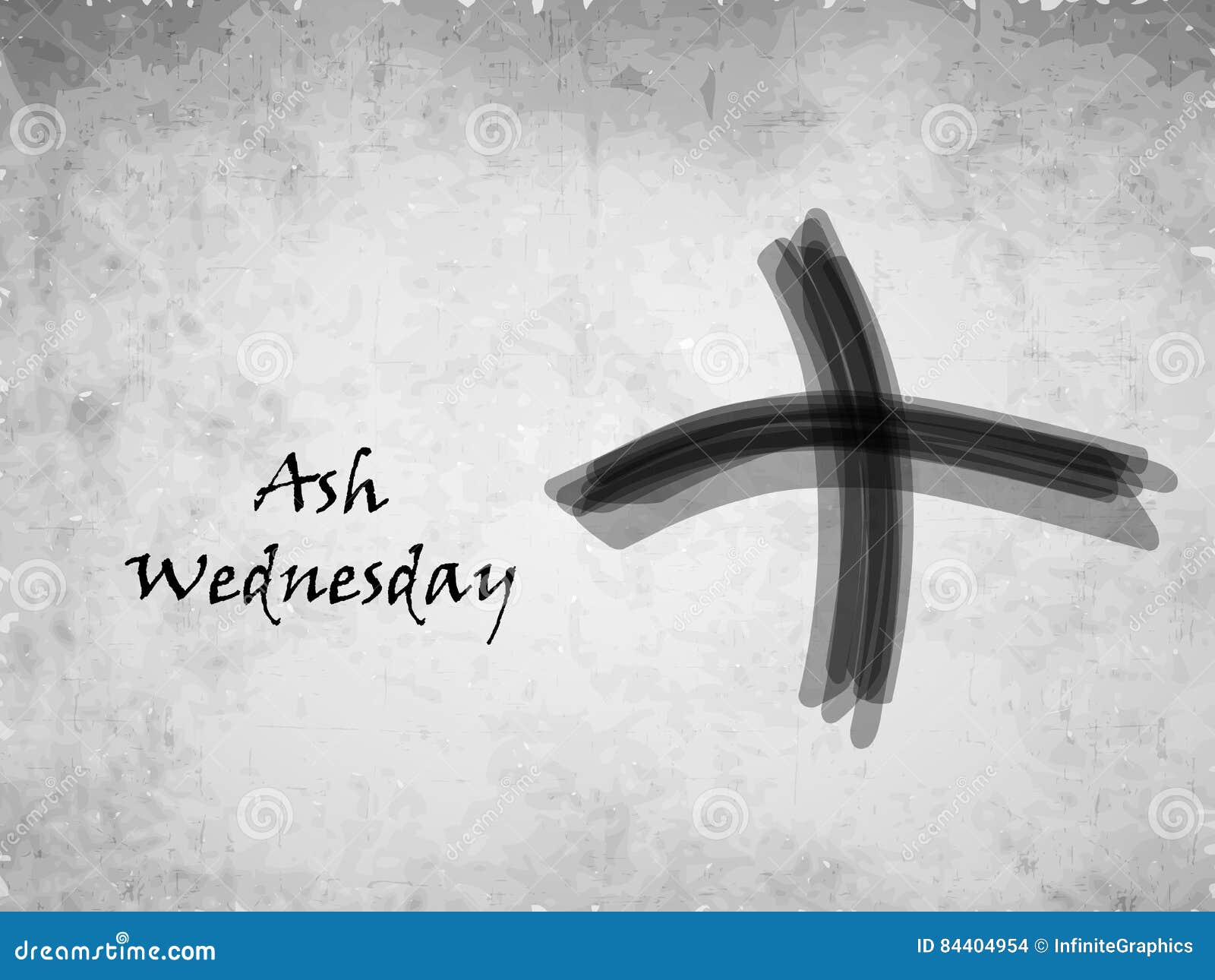 Ash Wednesday Background stock vector. Illustration of faith - 84404954