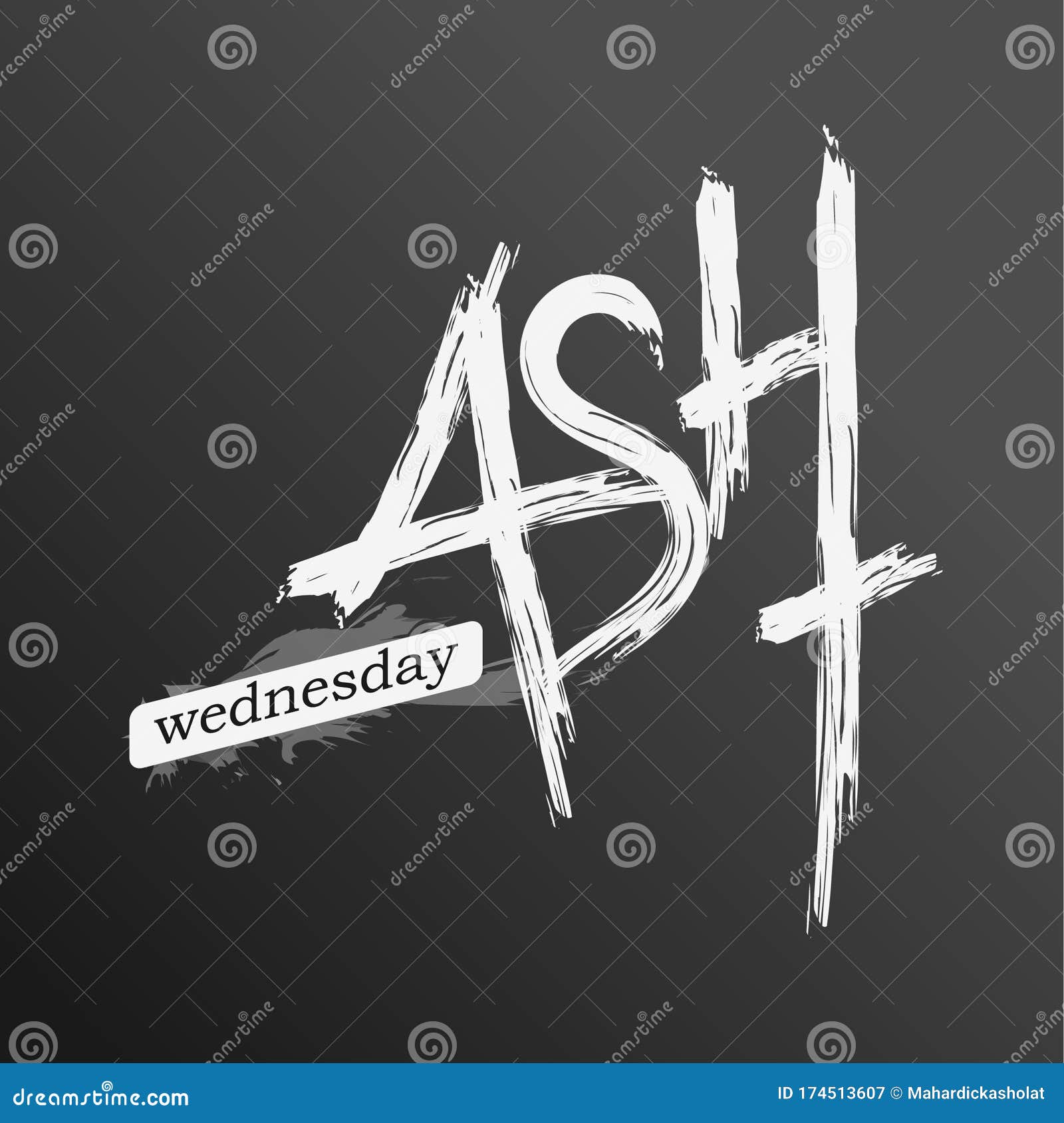 Ash Wednesday Celebration Vector Background. Modern Style Stock Vector ...