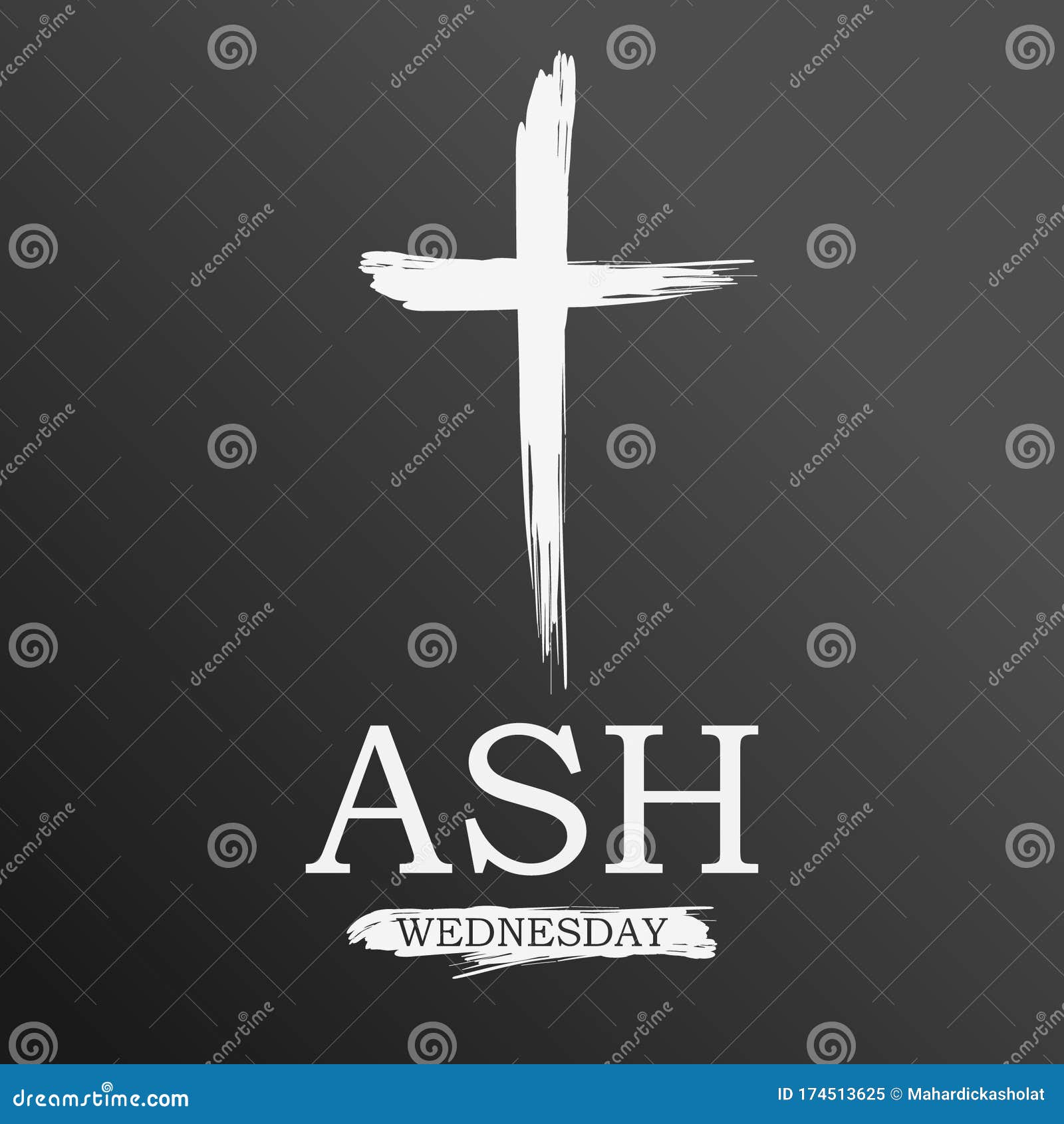 Ash Wednesday Celebration Vector Background. Modern Style Stock Vector ...