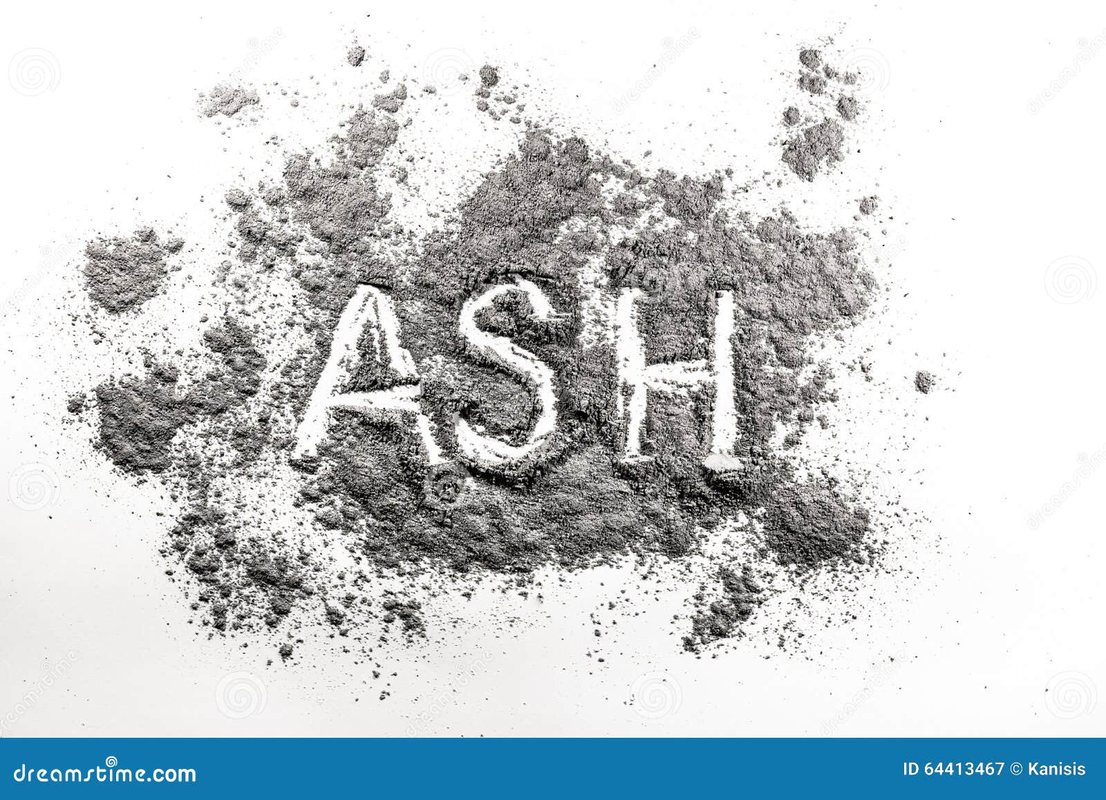 Ash word written in ashes stock image. Image of drawing - 64413467
