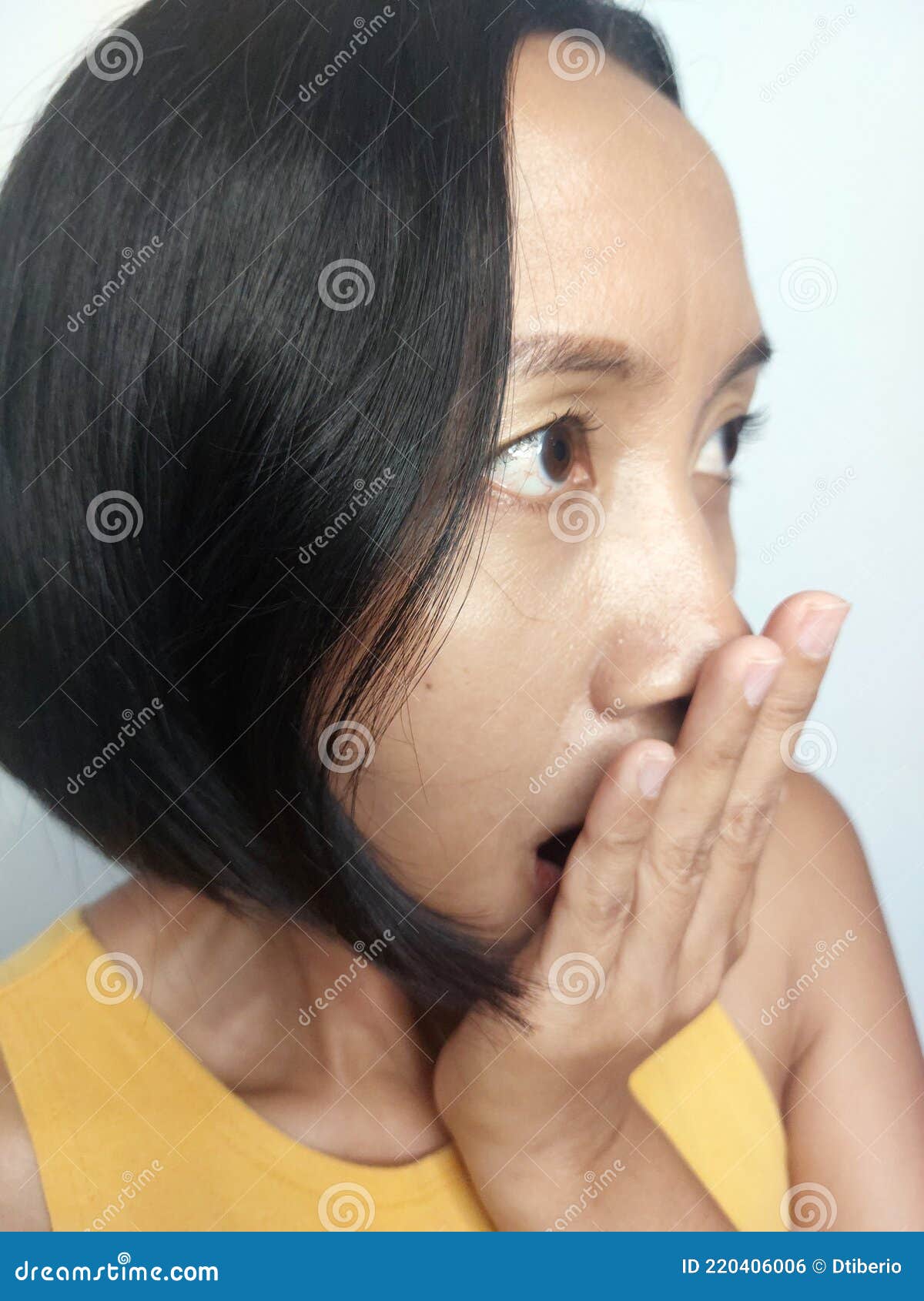 An Ashamed Diverse Female Woman Stock Photo - Image of diverse, woman ...