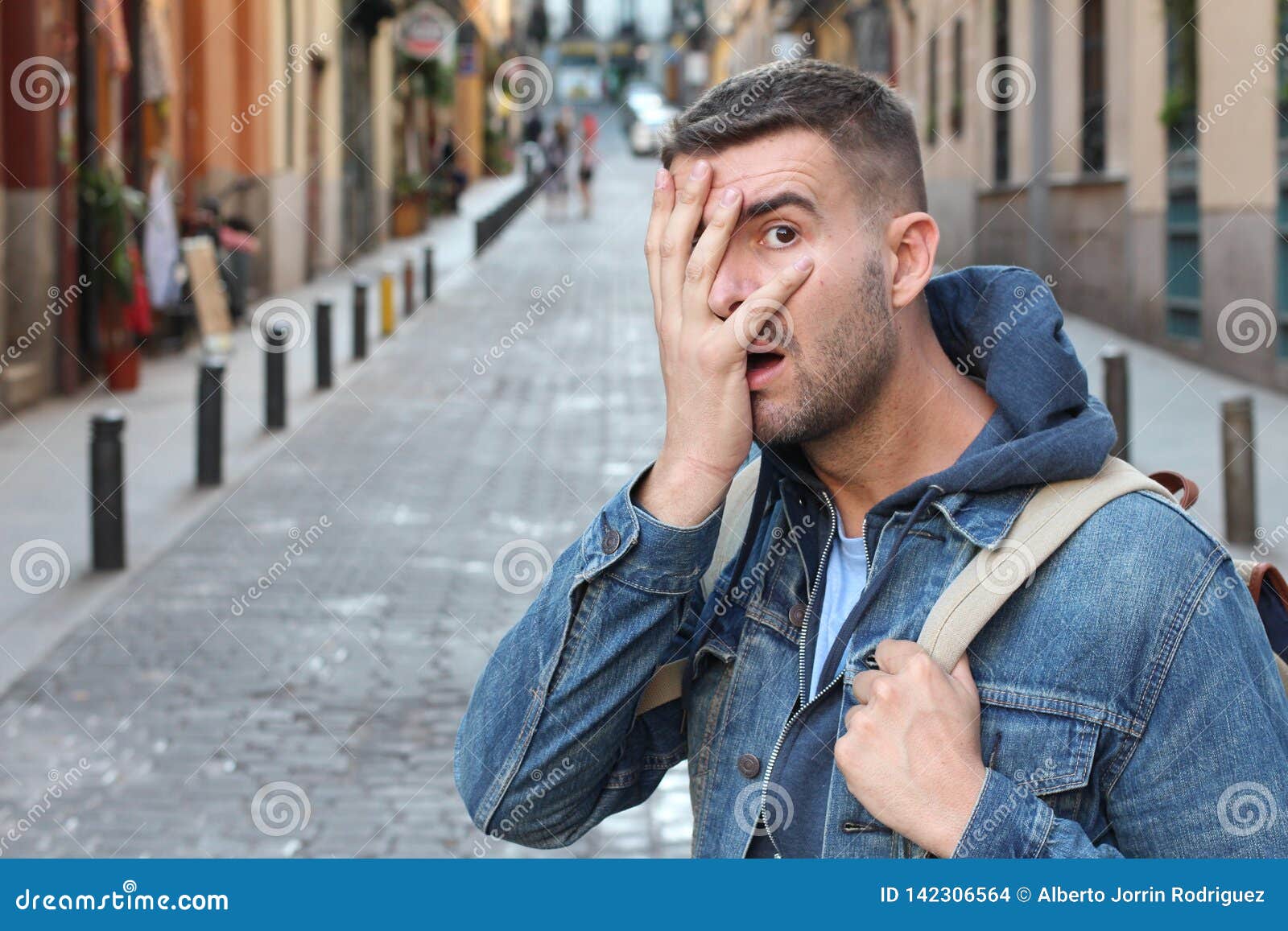 Ashamed Man Covering His Face Stock Photo - Image of frustrated ...