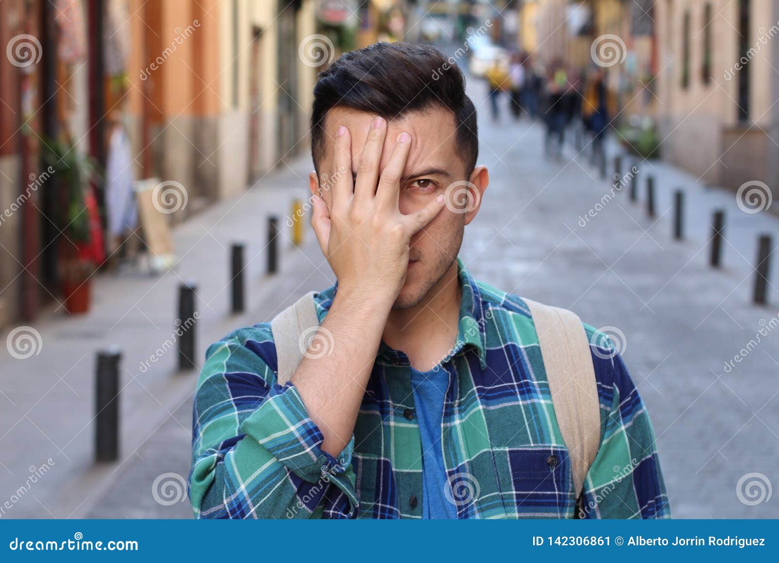 Ashamed Man Covering His Face Stock Image - Image of lower, handsome ...