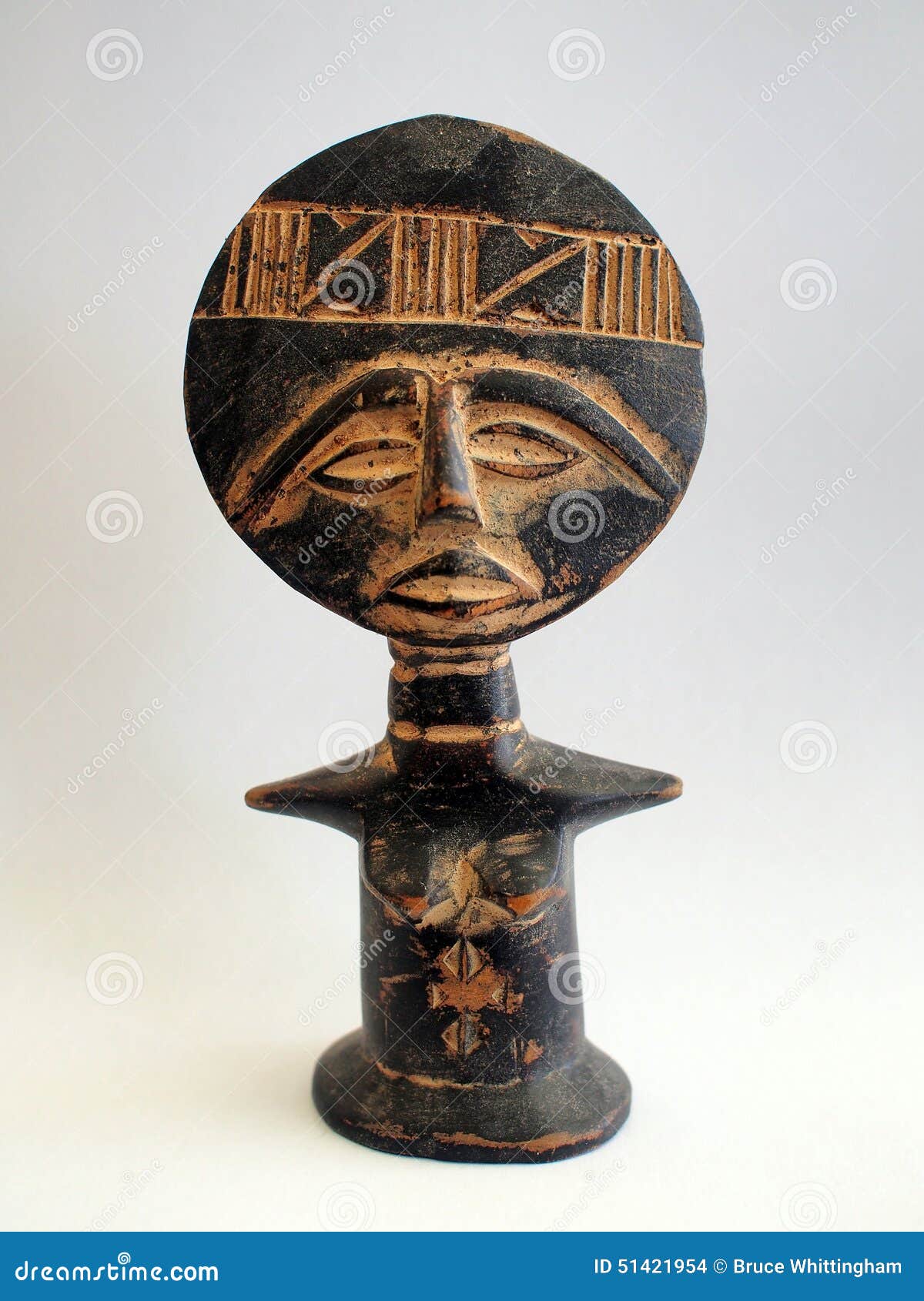 Ashanti Fertility Doll fotografia stock. Immagine di culturale - 51421954