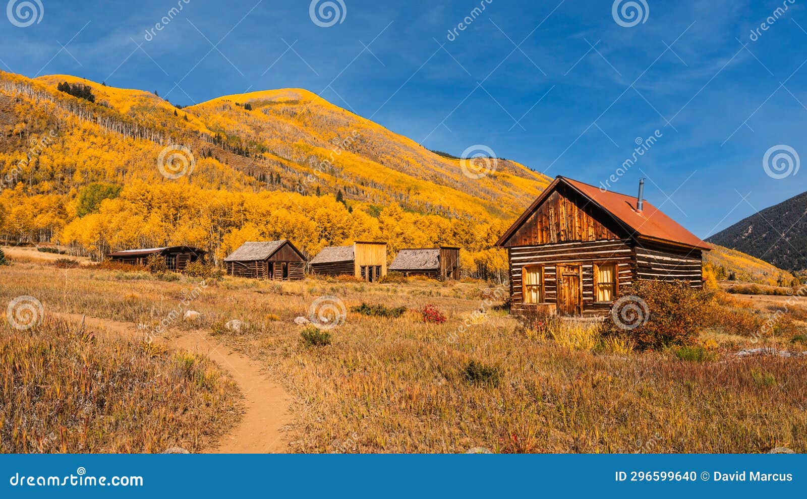 Ashcroft Ghost Town Colorado Cabins Autumn Stock Photo - Image of ...