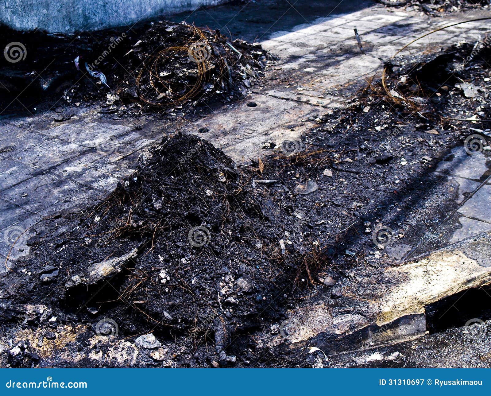 Ashes stock image. Image of stain, burnt, ashes, dark - 31310697