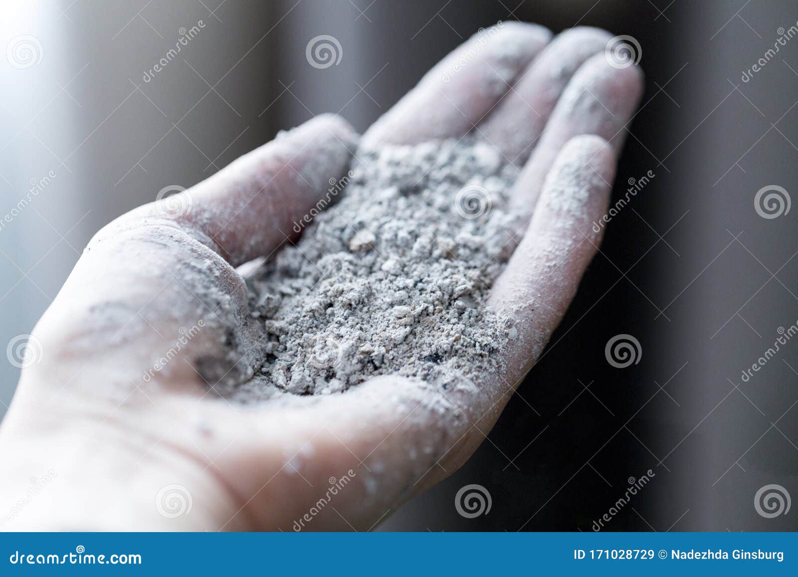 Ashes in a female hand stock image. Image of farm, charcoal - 171028729
