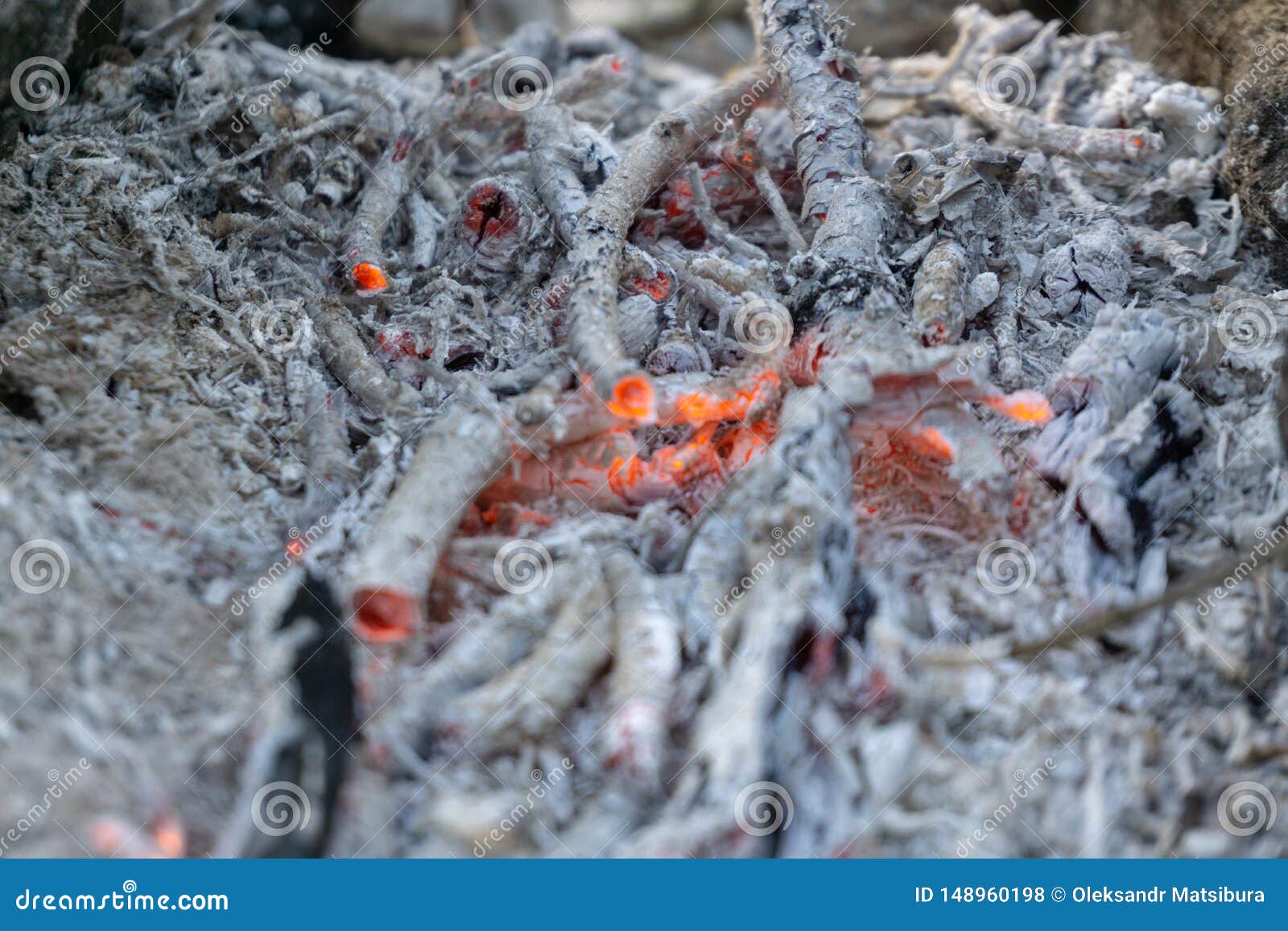 The Ashes of Fire in the Furnace are Very Hot. Stock Photo - Image of ...