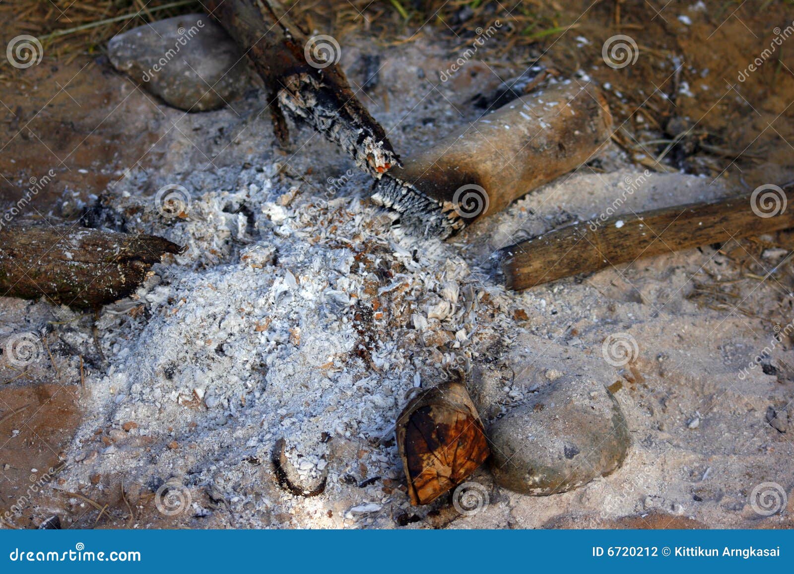 Ashes on Ground after Burn Out Along the Night Stock Photo - Image of ...