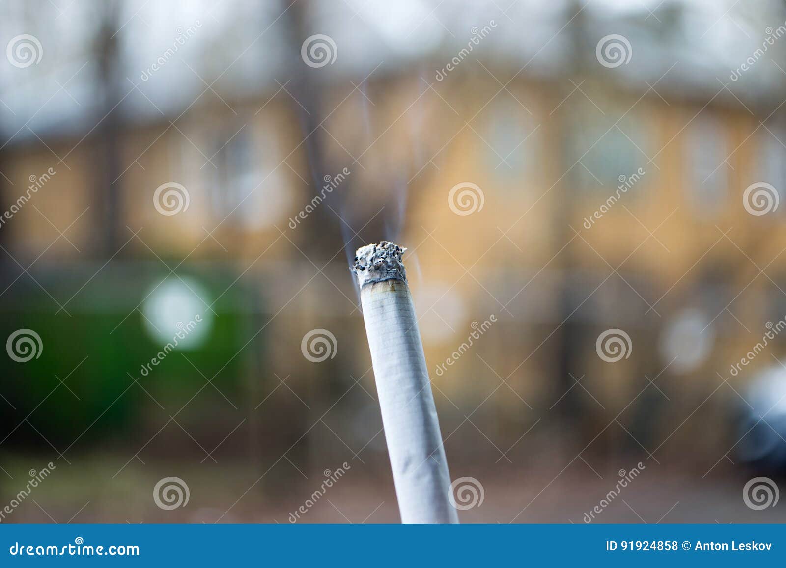 Ashes and Smoke from a Cigarette. Stock Photo - Image of anxiety ...