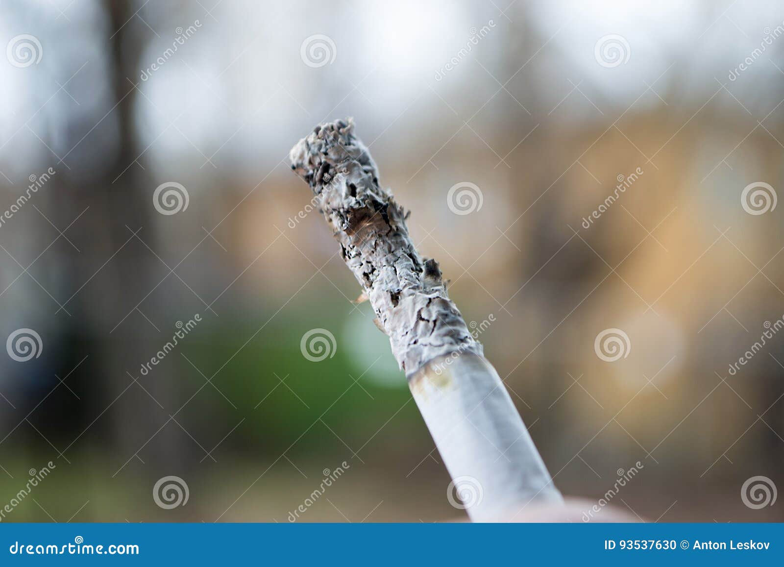 Ashes and Smoke from a Cigarette. Stock Photo - Image of pack, nicotine ...