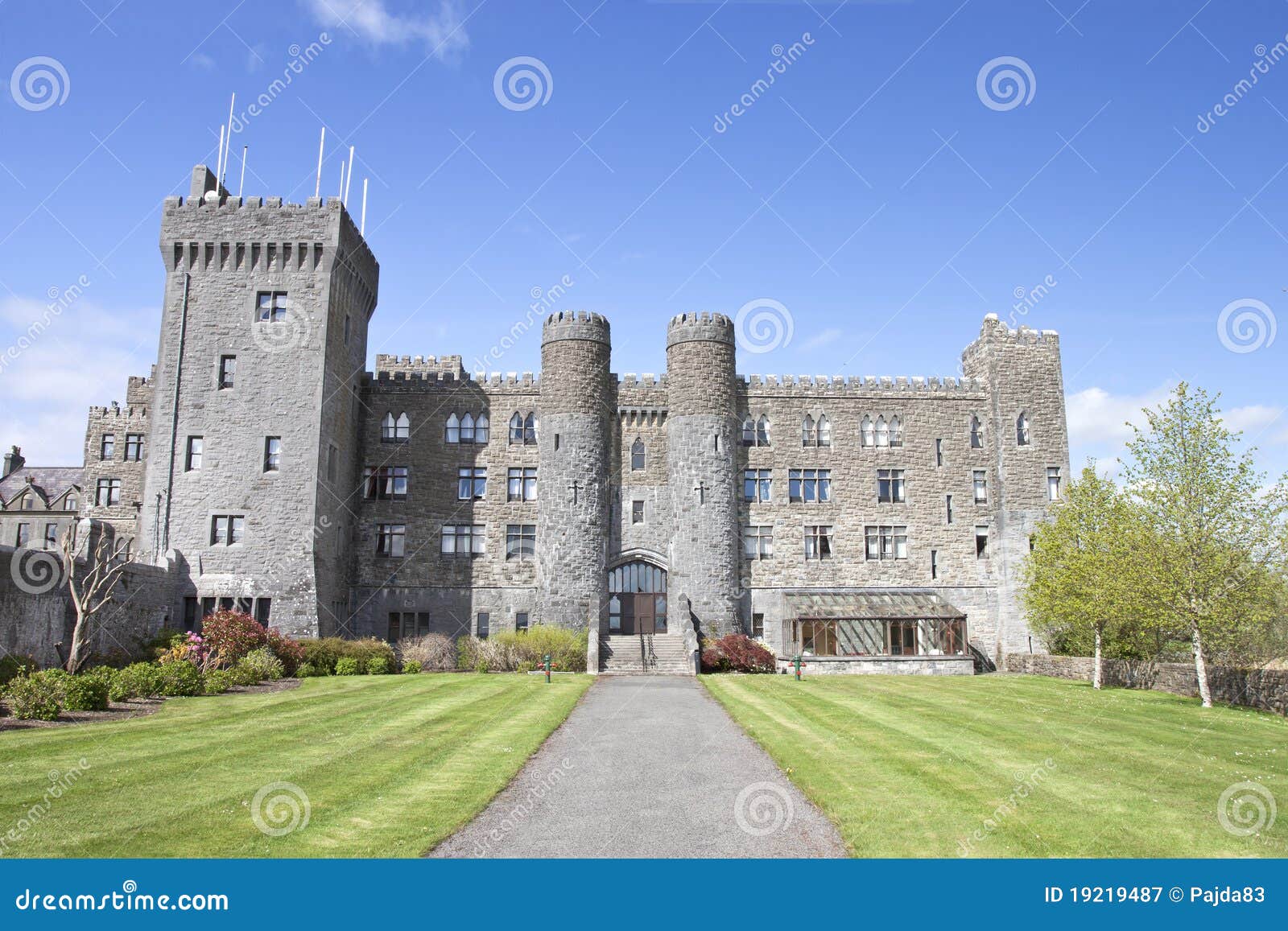 Ashford Castle and Gardens in Cong, Ireland. Stock Image - Image of ...