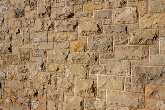 Ashlar Pattern Natural Limestone Block Wall Texture Background Stock ...