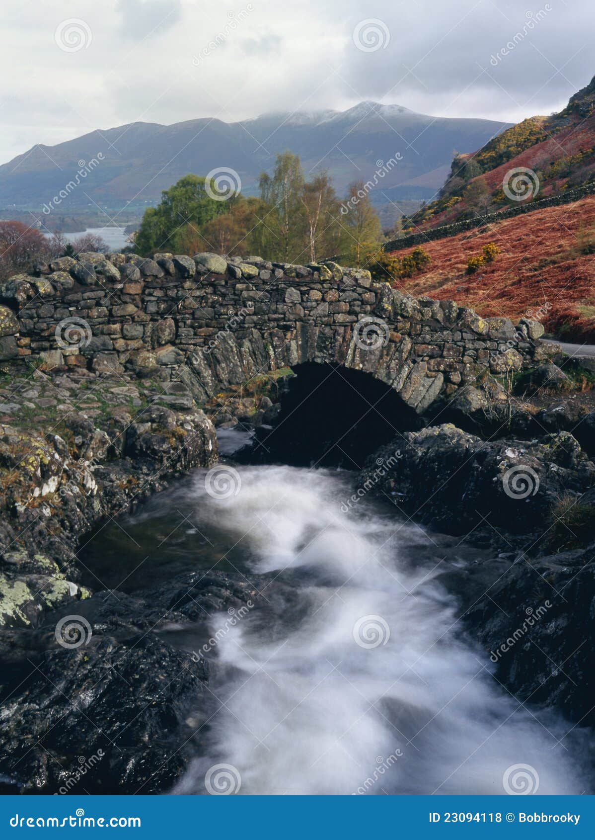 Ashness bridge, Cumbria stock photo. Image of district - 23094118