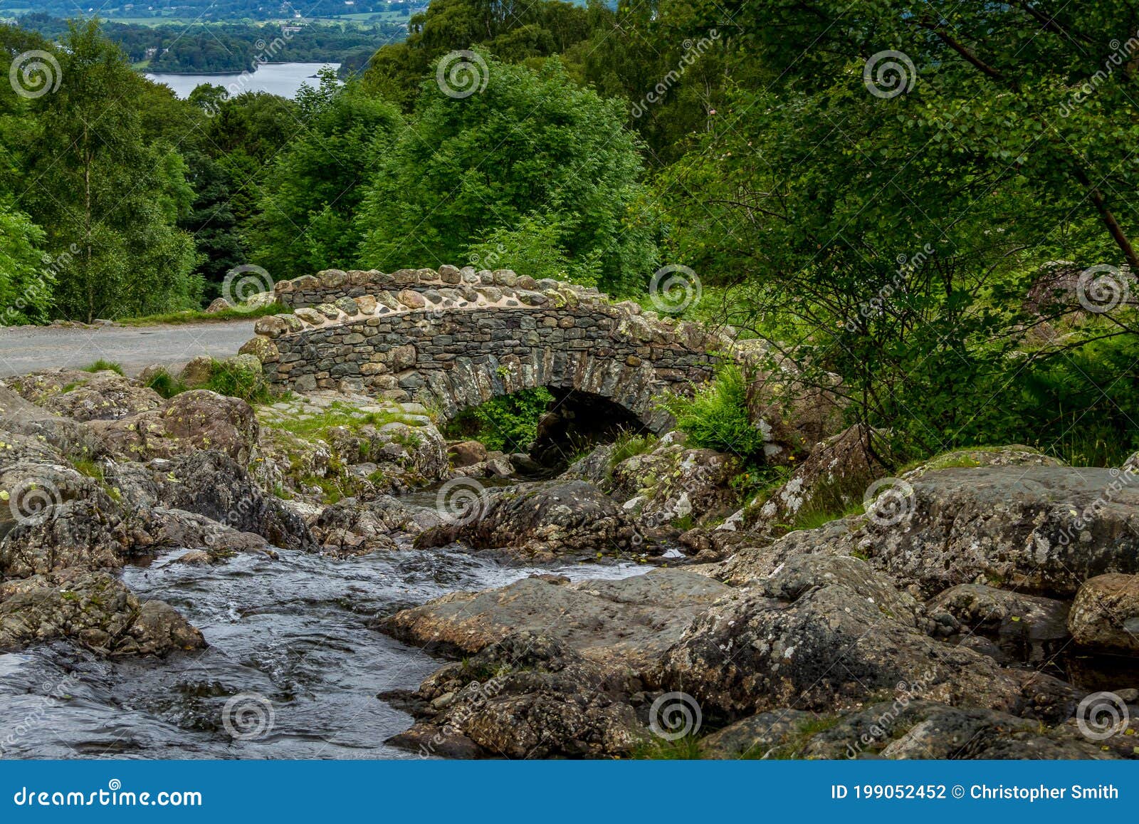 Ashness Bridge Lake District Stock Photo - Image of district, creek ...