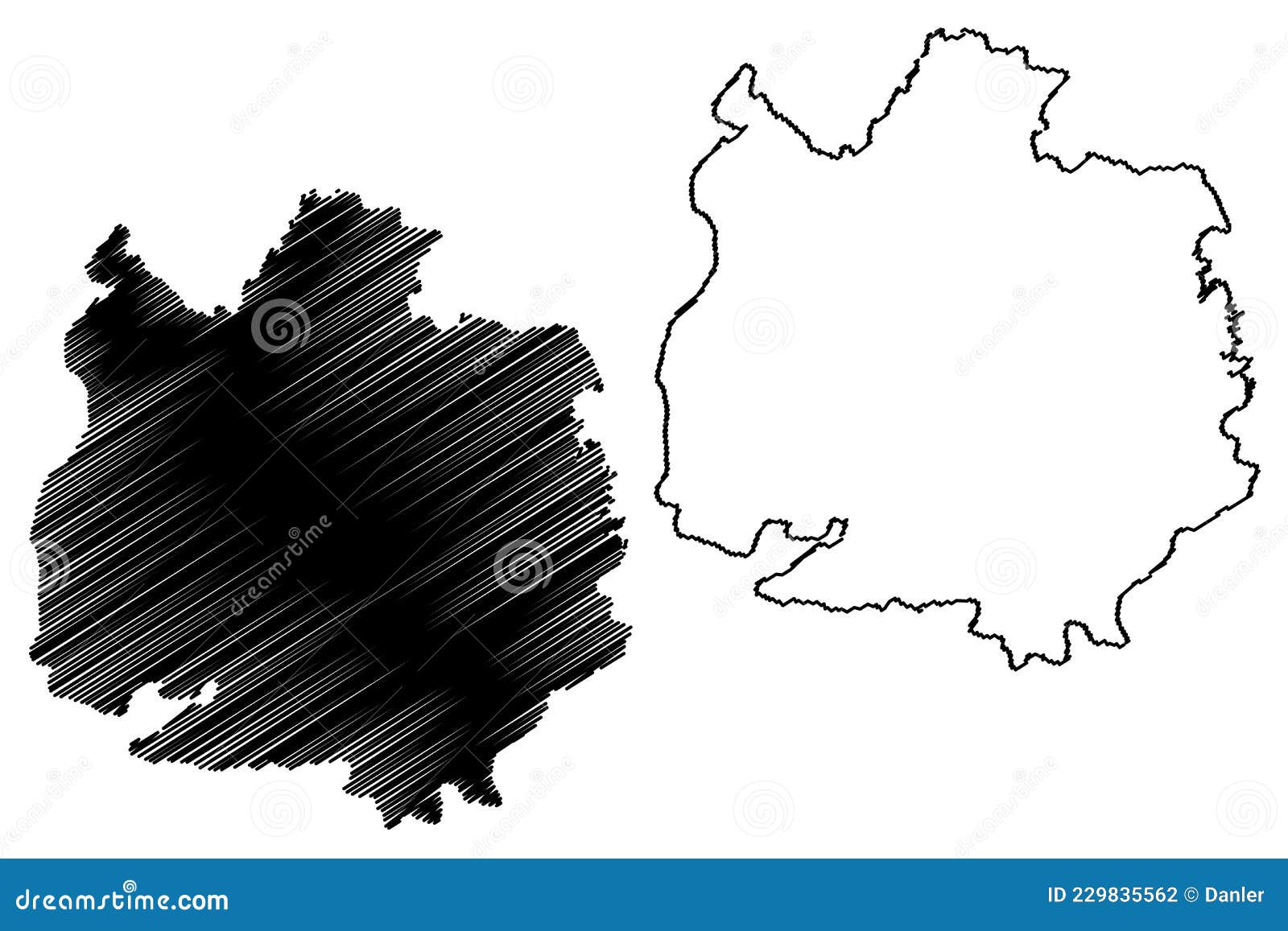 Gwalior District Madhya Pradesh State, Division, Republic Of India Map ...