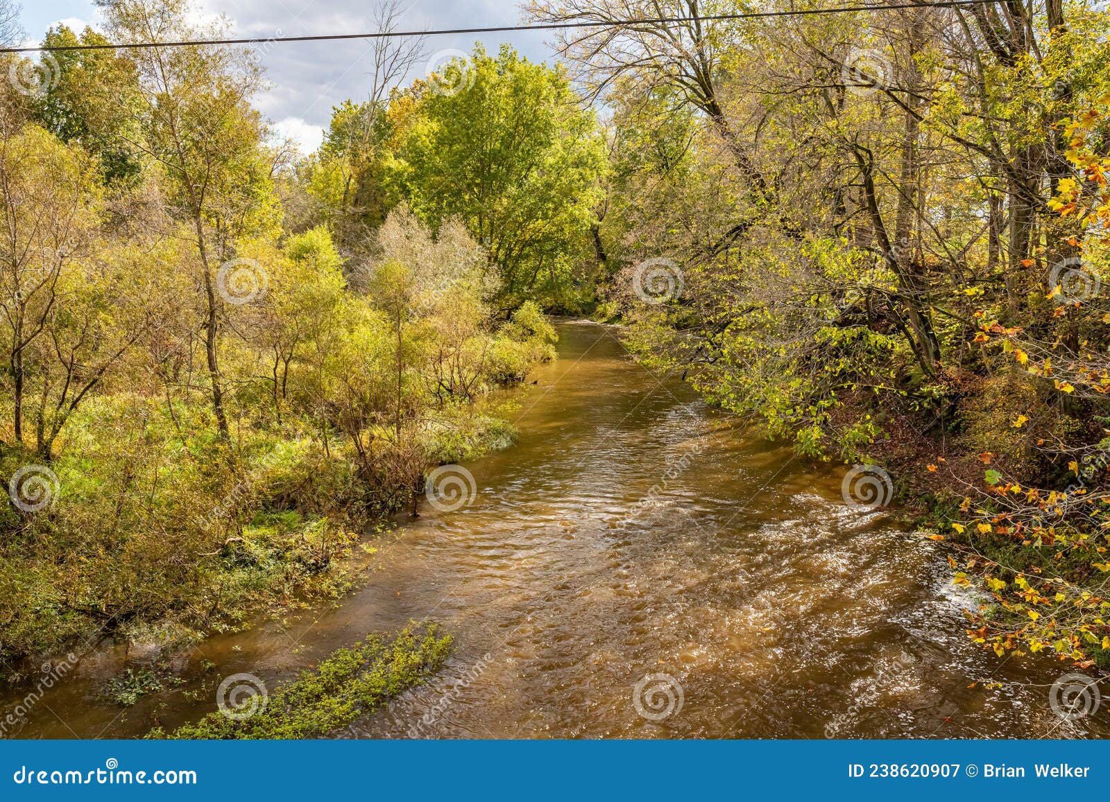 Ashtabula River Ashtabula County Ohio Stock Image - Image of creek ...