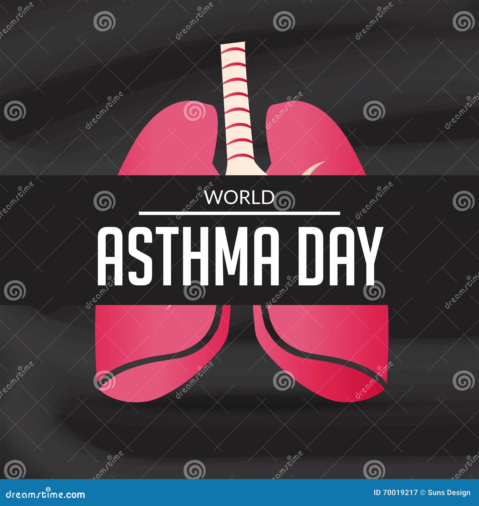 Ashtma day stock illustration. Illustration of emphysemia - 70019217
