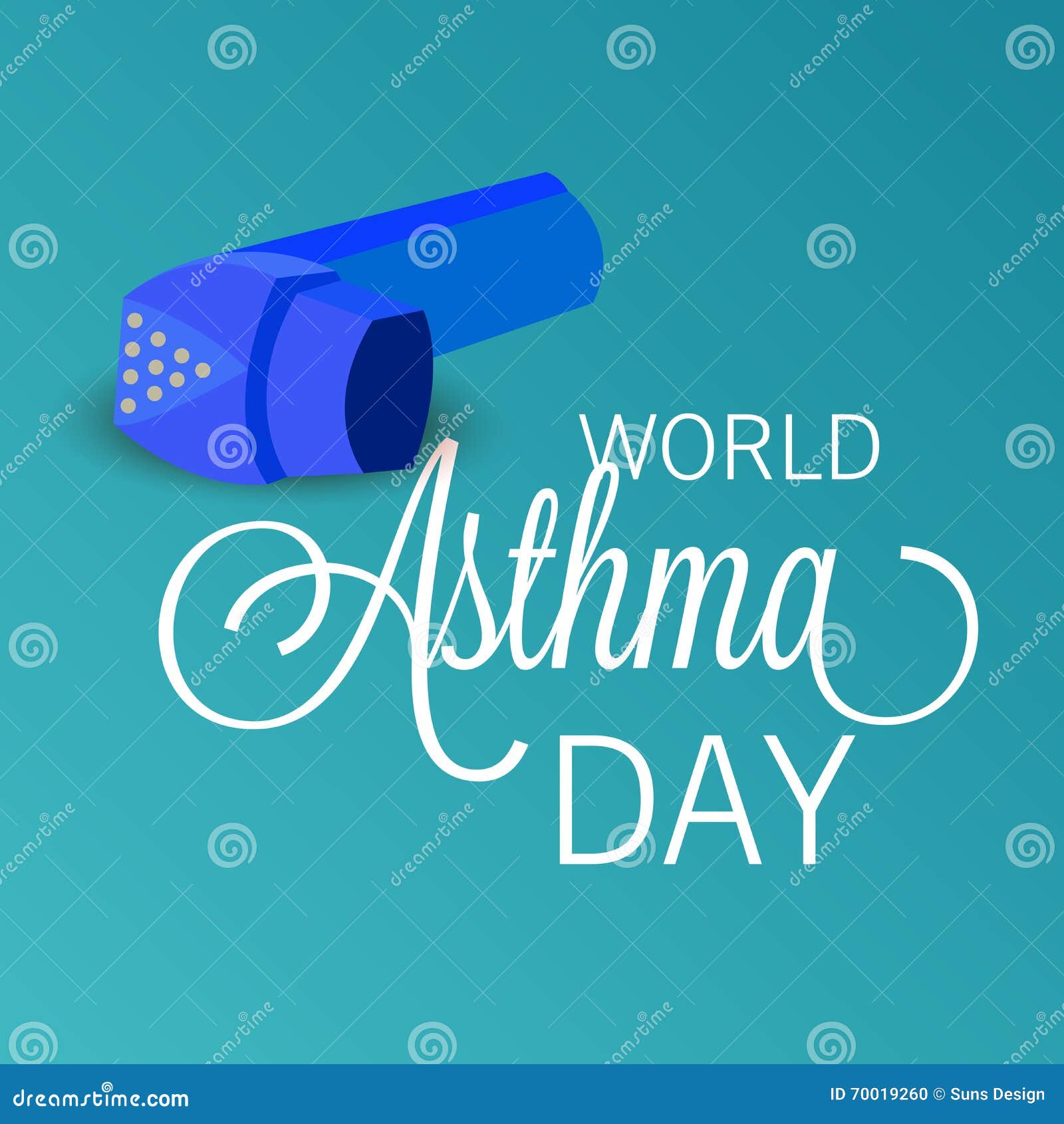 Ashtma day stock illustration. Illustration of asthmatic - 70019260