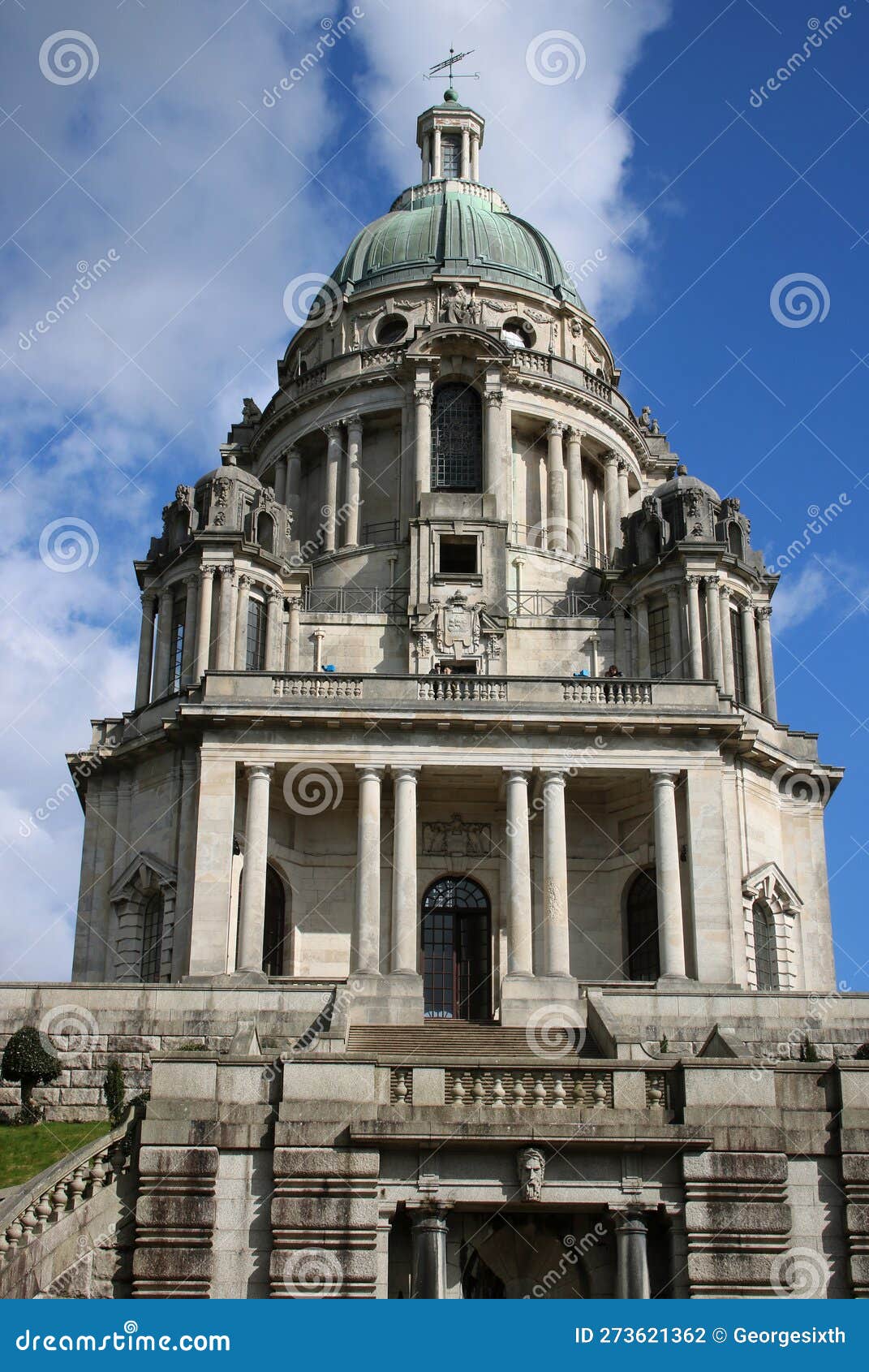 Ashton Memorial, Williamson Park, Lancaster Stock Photo - Image of ...