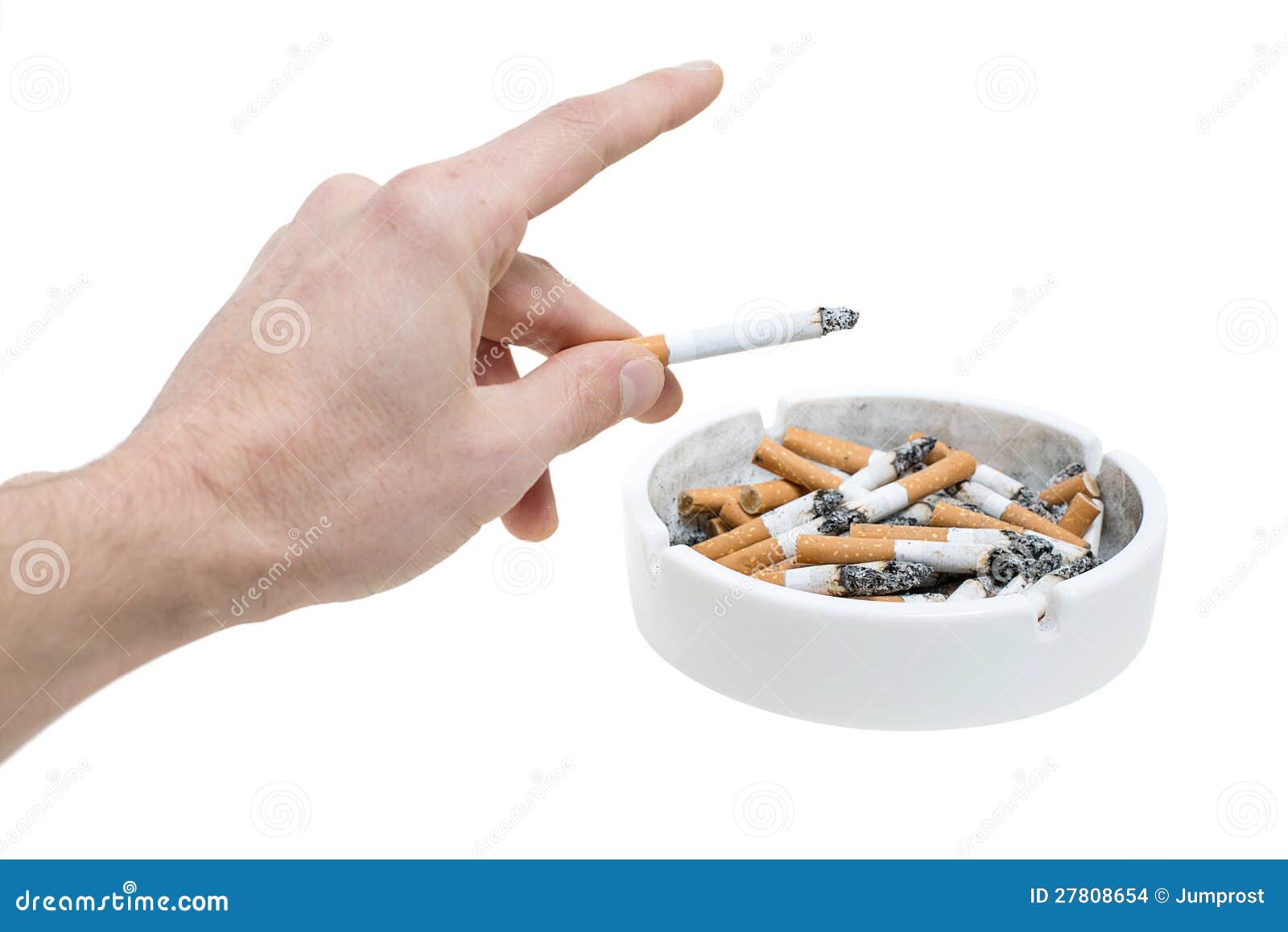 Ashtray Hand and Cigarettes Stock Photo - Image of ashtray, nicotine ...