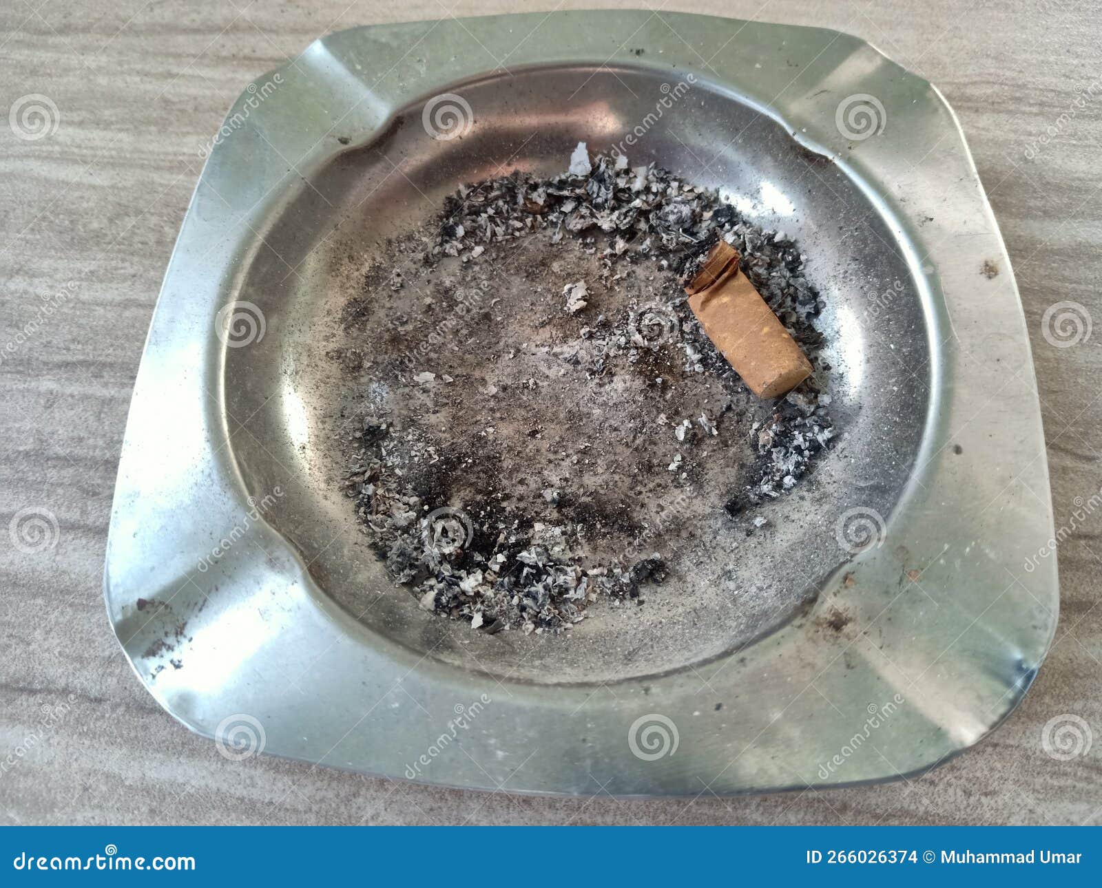 Ashtray To Store Ashes and Putung after Smoking Stock Photo - Image of ...