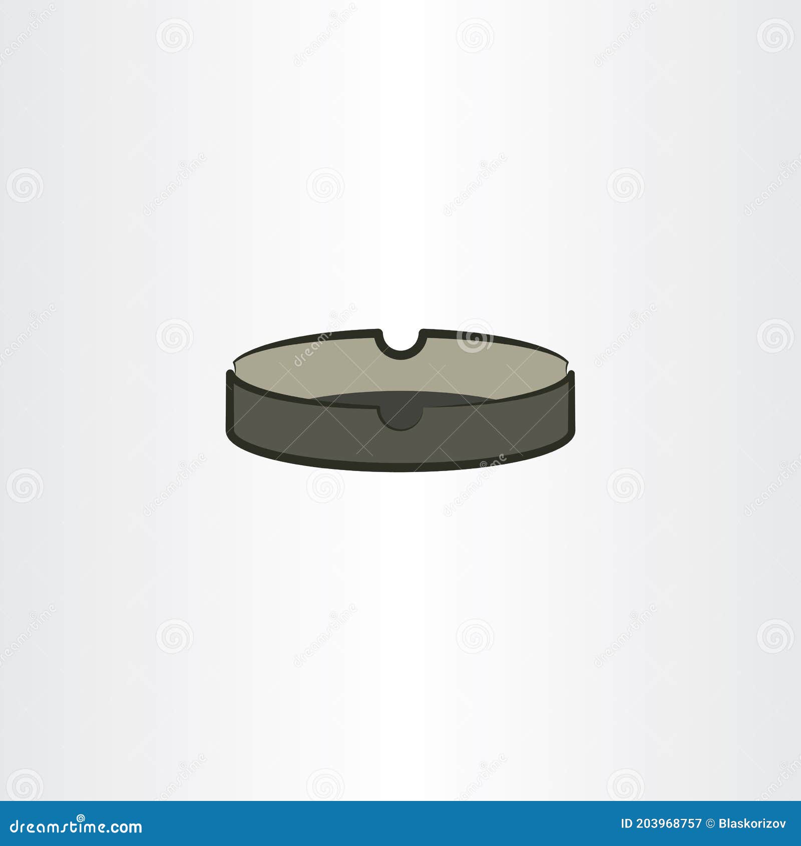 Ashtray Vector Icon Clip Art Stock Vector - Illustration of addiction ...