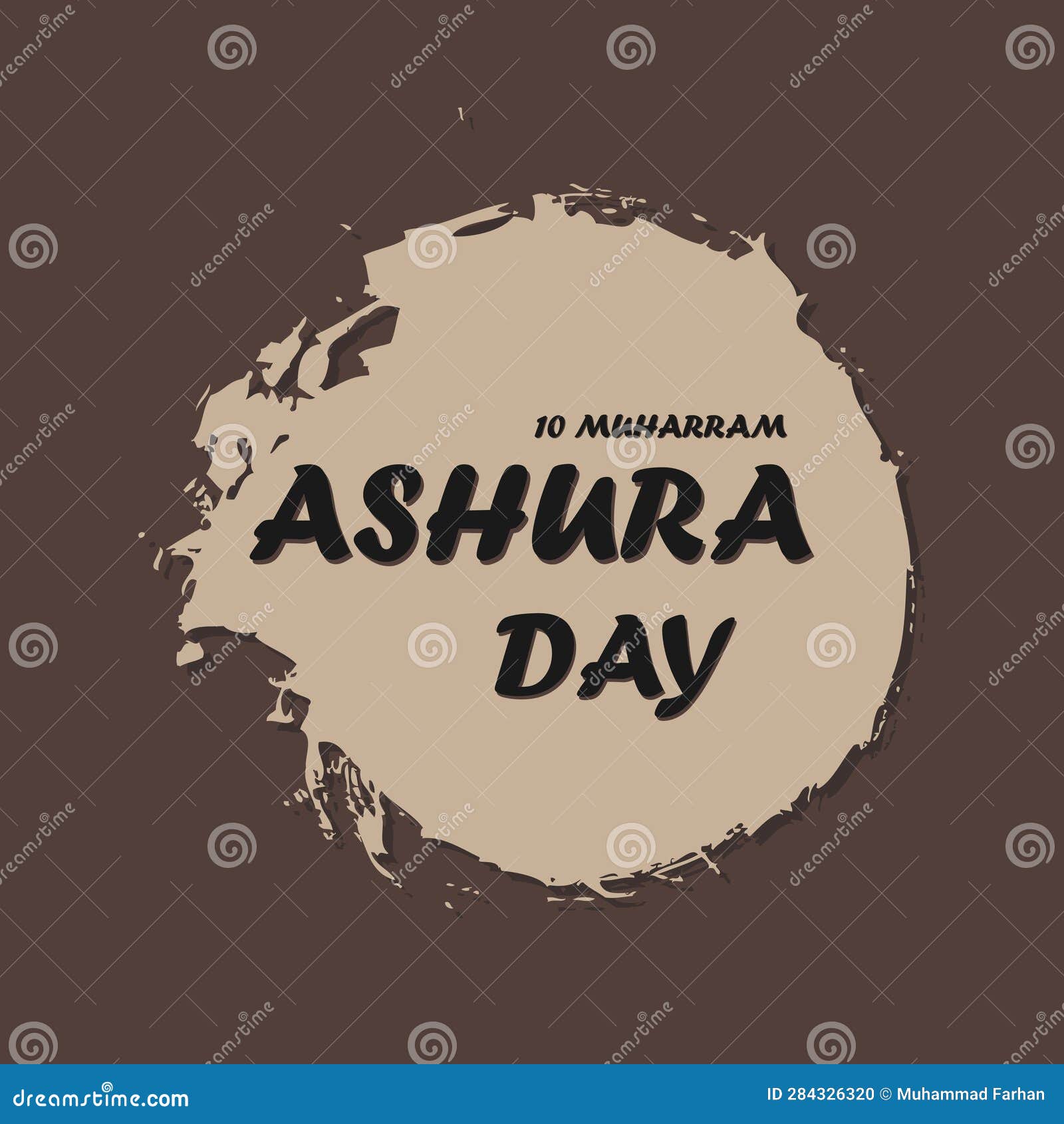 Ashura Day Typography Graphic Design Stock Vector - Illustration of ...