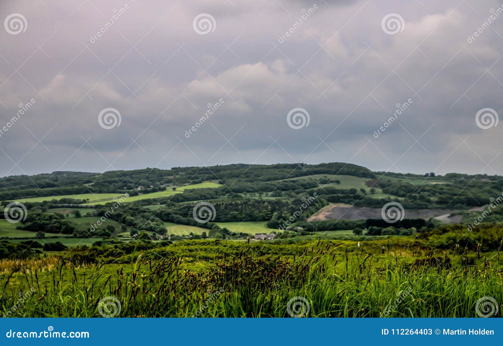 Ashurst Beacon and Green Fields Stock Image - Image of nature, parbold ...