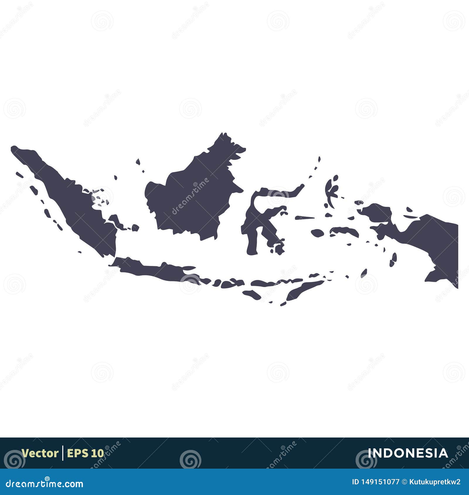 Indonesia - Asia Countries Map Icon Vector Logo Template Illustration ...