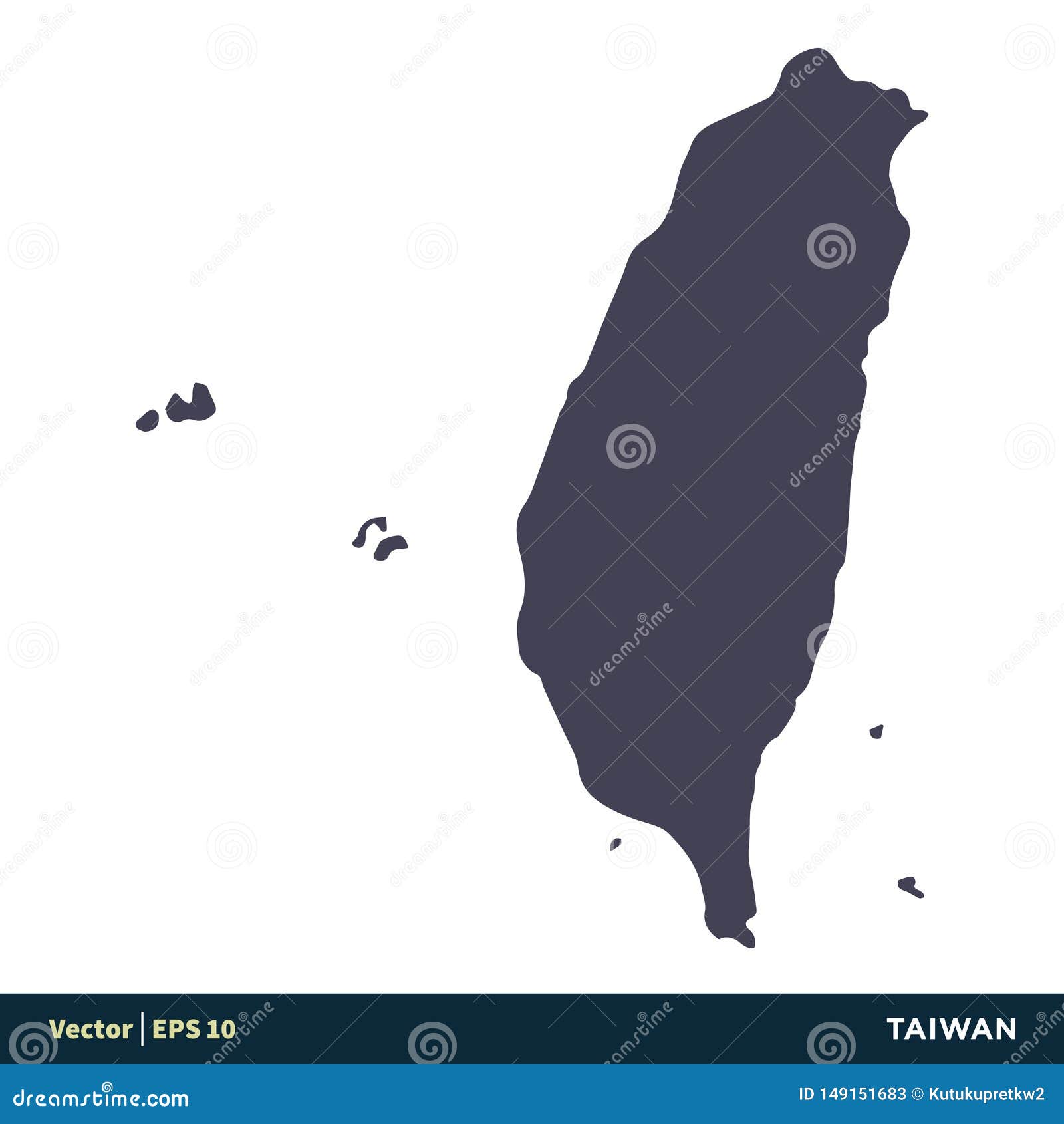 Taiwan - Asia Countries Map Icon Vector Logo Template Illustration ...