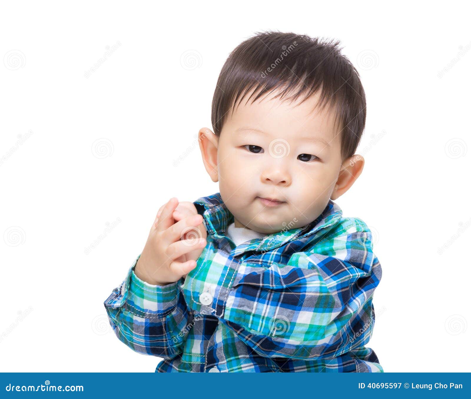 Asia Baby Boy Clapping Hand Stock Image - Image of chubby, laugh: 40695597