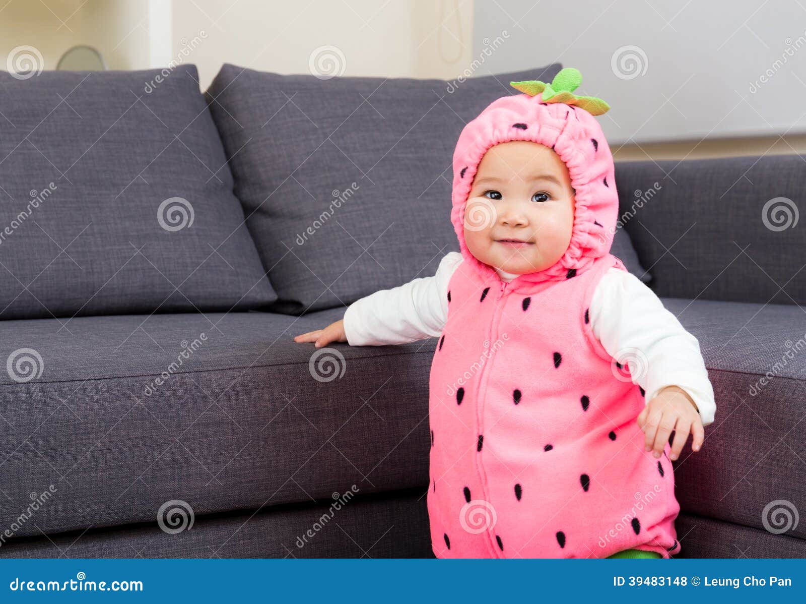 Asia Baby with Halloween Dressing Stock Photo - Image of home, cheerful ...