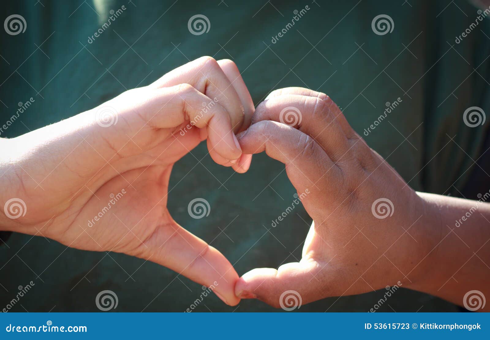 Asia Boy Make Hand in Heart Form. Stock Image - Image of health, white ...