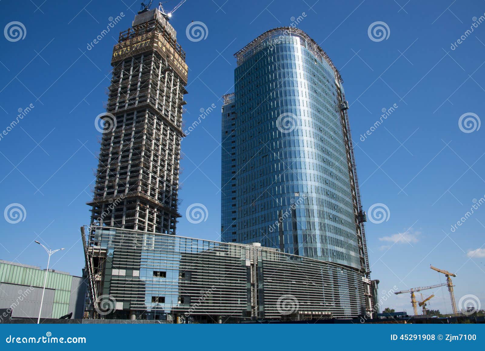 In Asia, China, Beijing, in the Construction of the Building Editorial ...