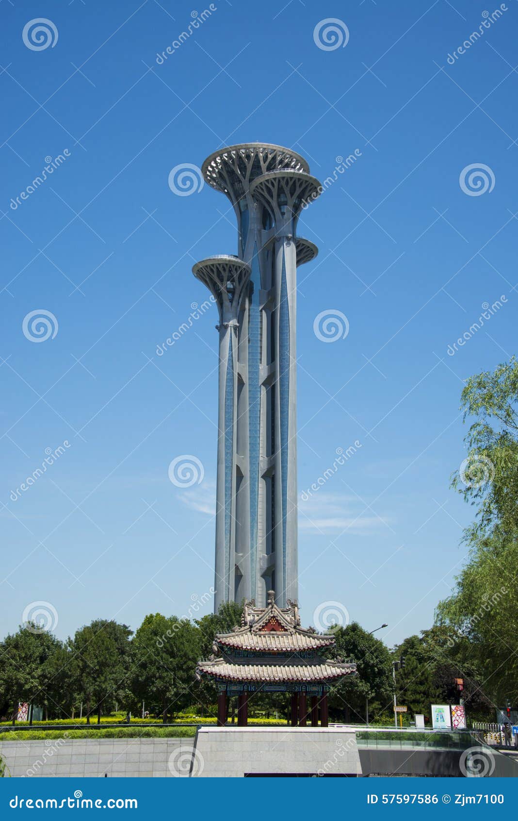 Asia China, Beijing, Olympic Park, the Watchtower Editorial Photo ...