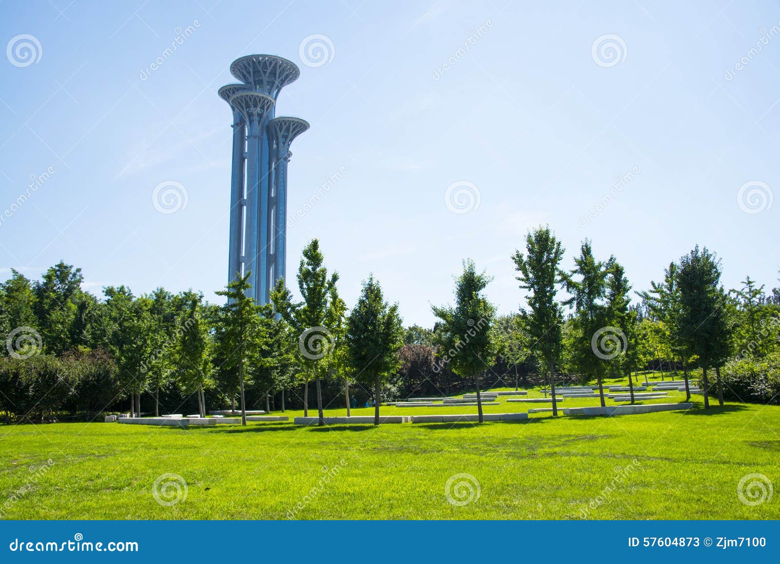 Asia China, Beijing, Olympic Park, the Watchtower Editorial Stock Photo ...