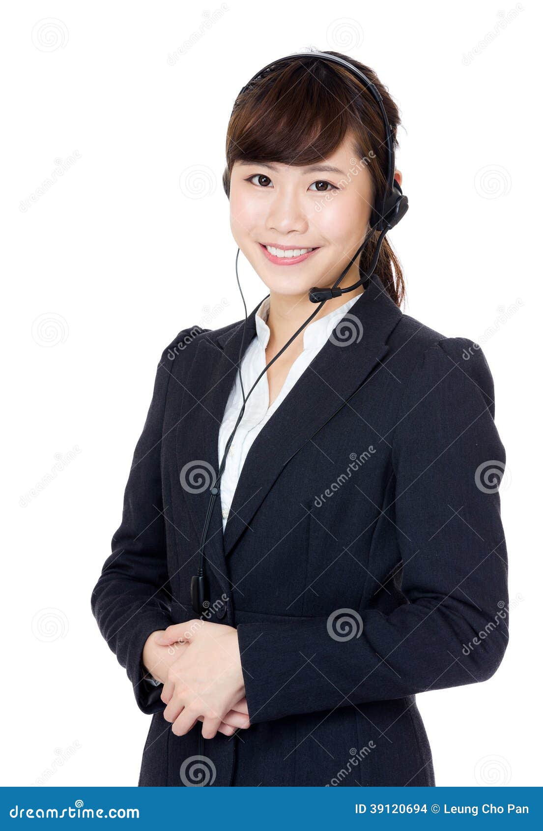 Asia Female Customer Service Stock Photo - Image of chinese, korean ...