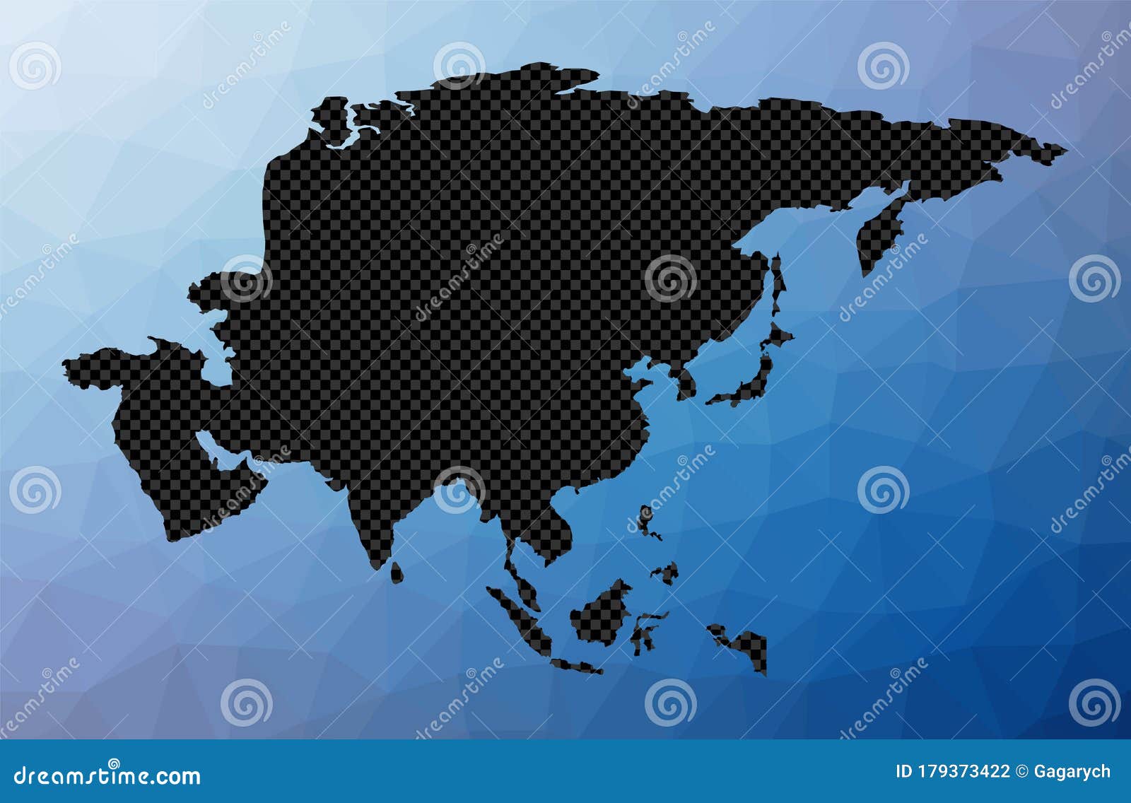 Asia geometric map. stock vector. Illustration of design - 179373422