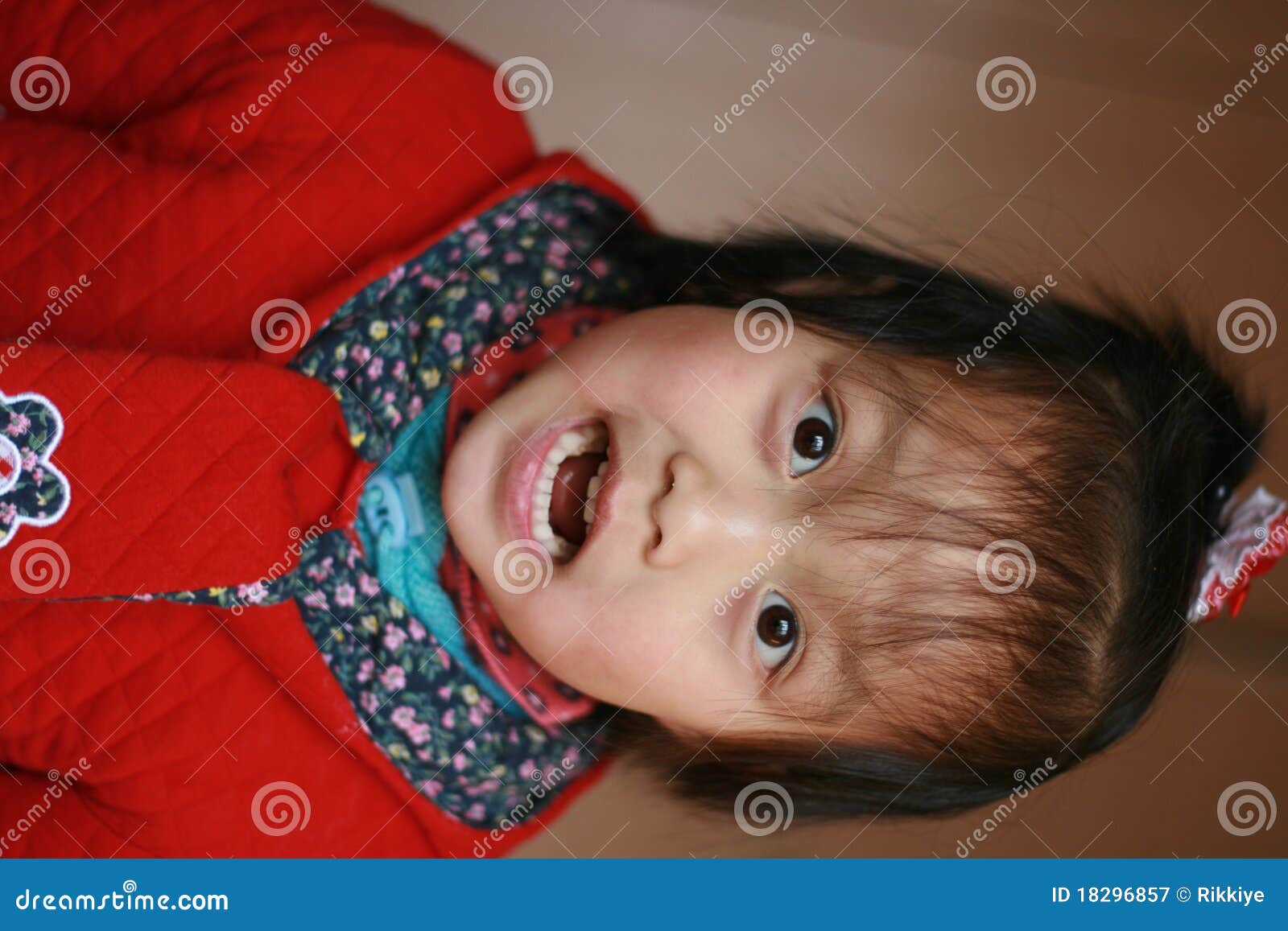 Asia Girl Making Scary Face Stock Image - Image of children, ferocious ...