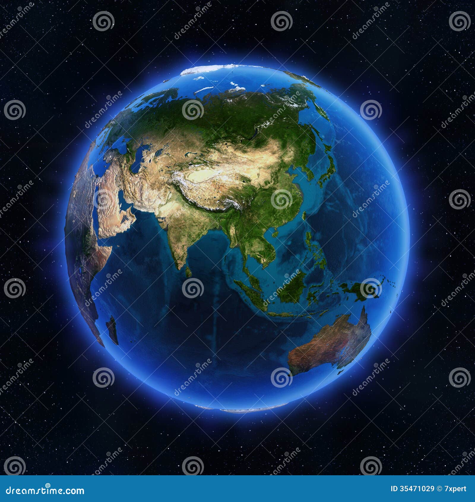 Asia globe stock illustration. Illustration of geography - 35471029