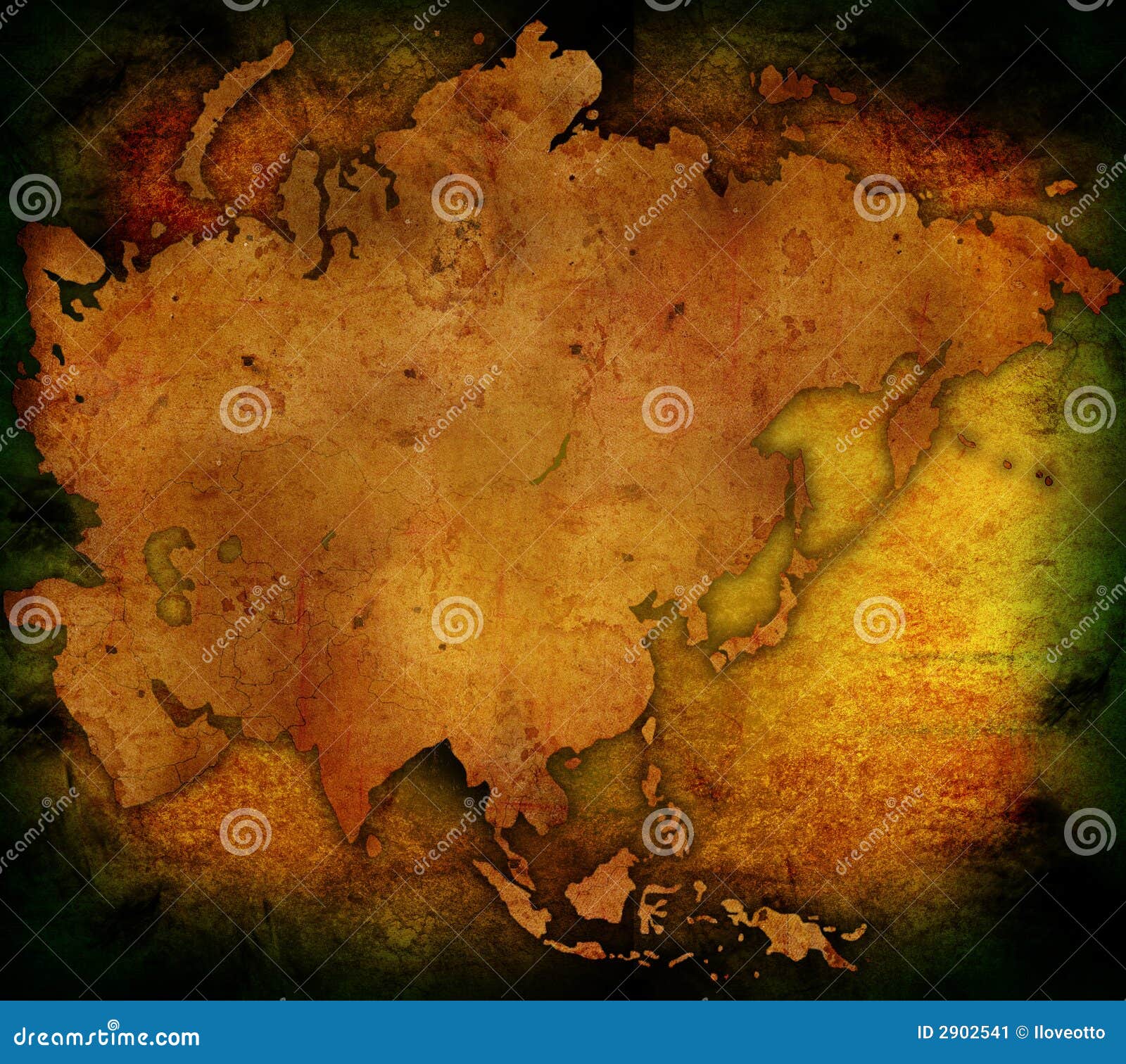 Asia map stock illustration. Illustration of continental - 2902541