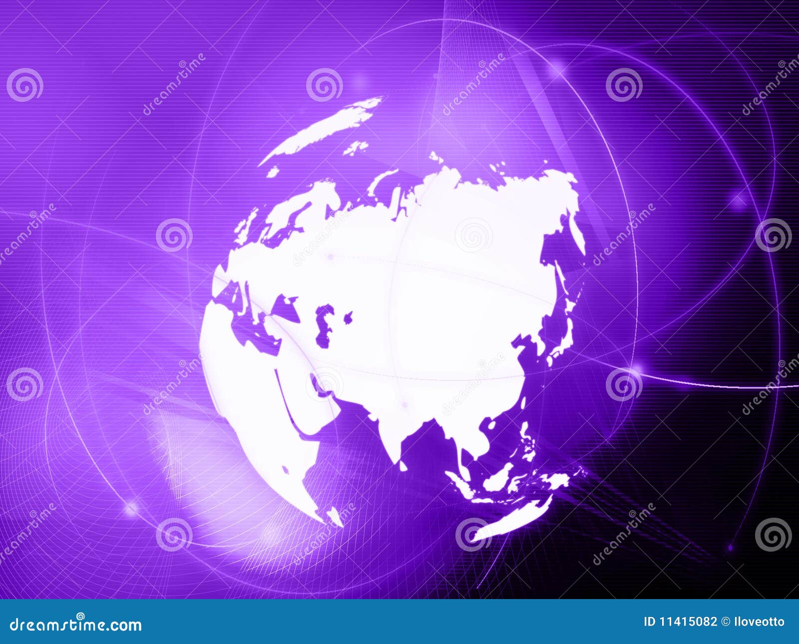 Asia map communication stock illustration. Illustration of connection ...