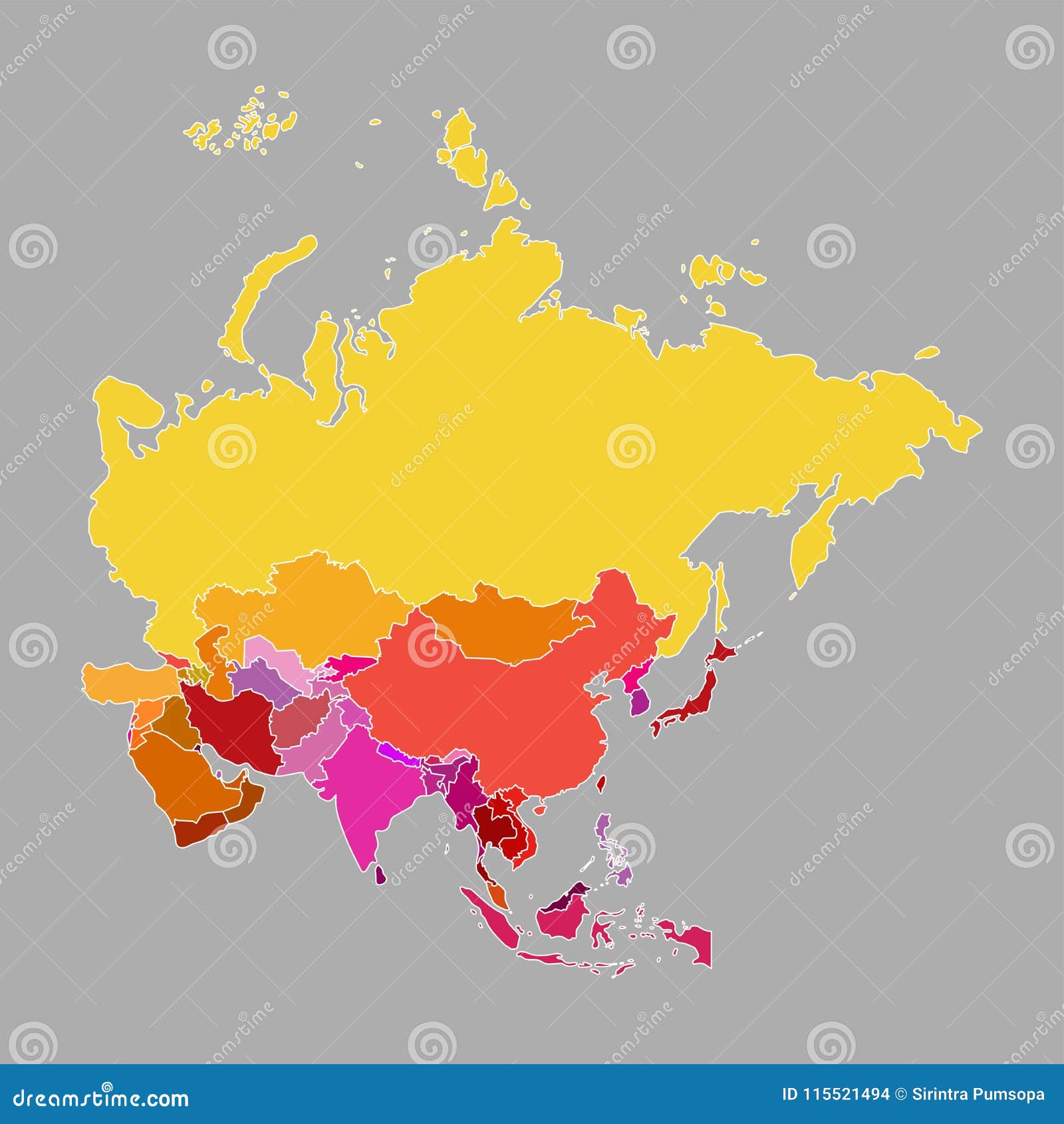 Map Of Asia With Capital Cities