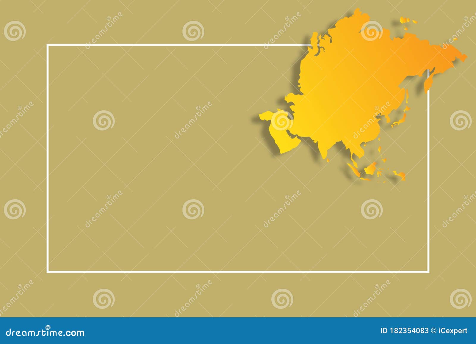 Asia Map with Vector Background Stock Vector - Illustration of asia ...