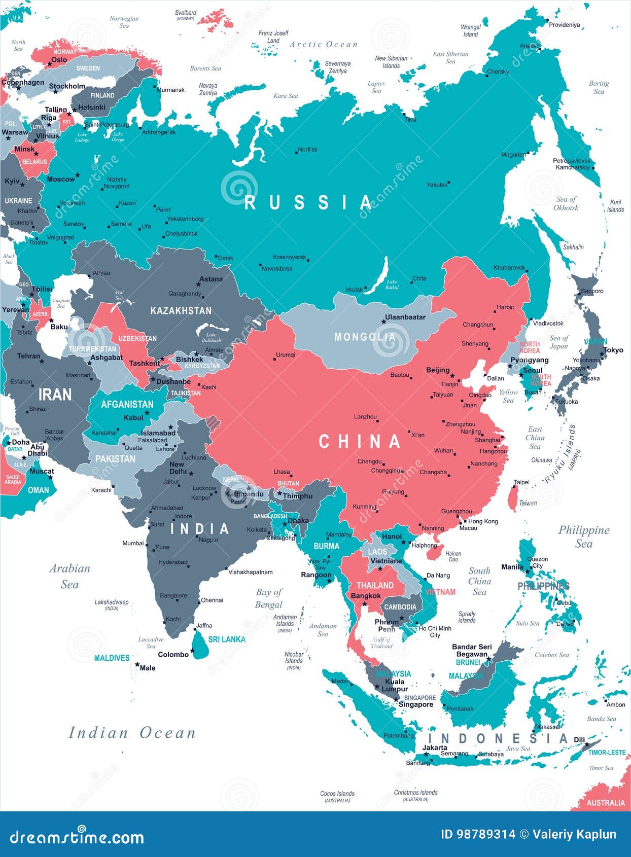 Asia Map - Vector Illustration Stock Illustration - Illustration of ... Asia Map - Vector Illustration Stock Illustration - Illustration of ...