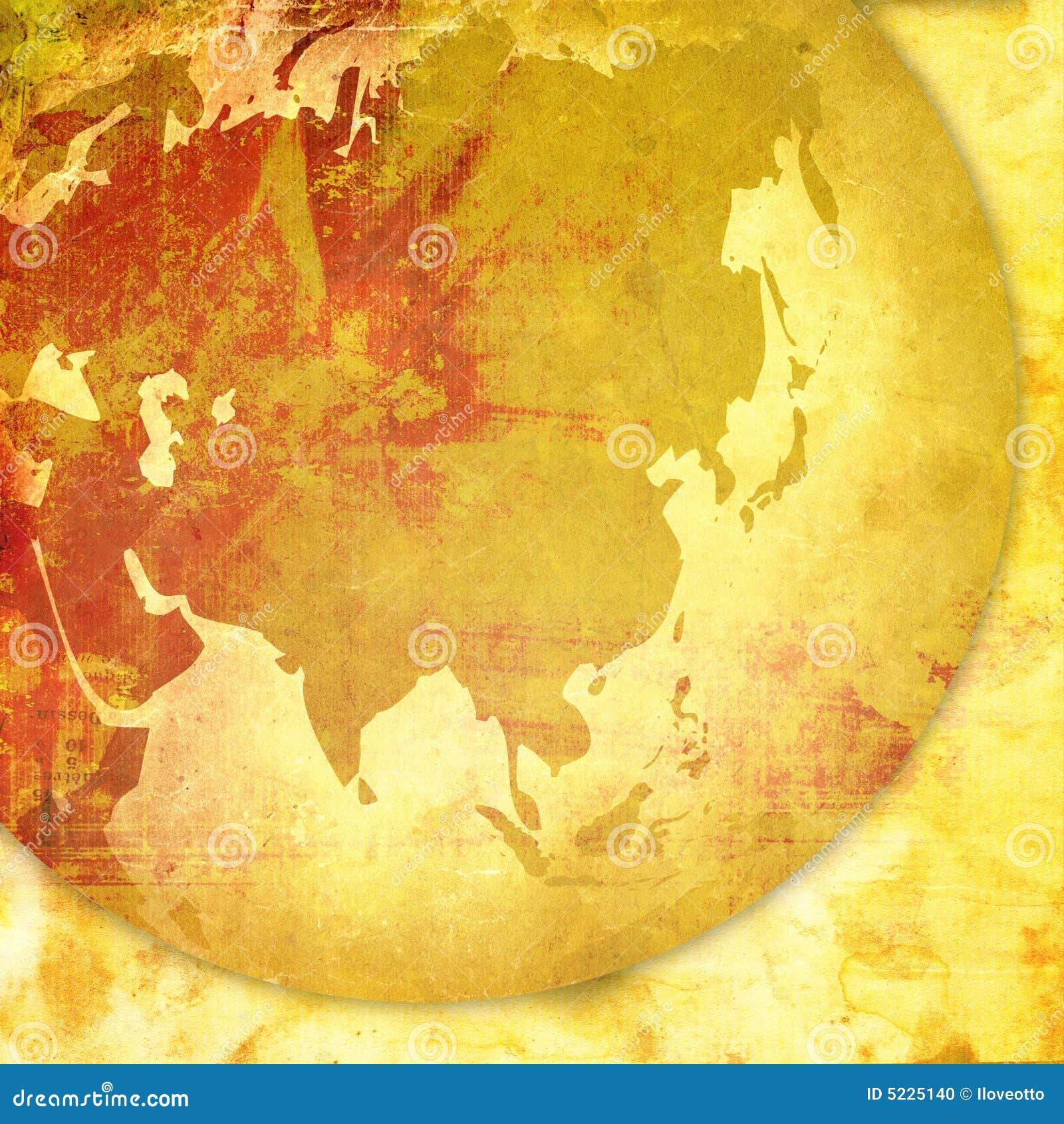 Asia Map-vintage Artwork Royalty-Free Stock Image | CartoonDealer.com ...