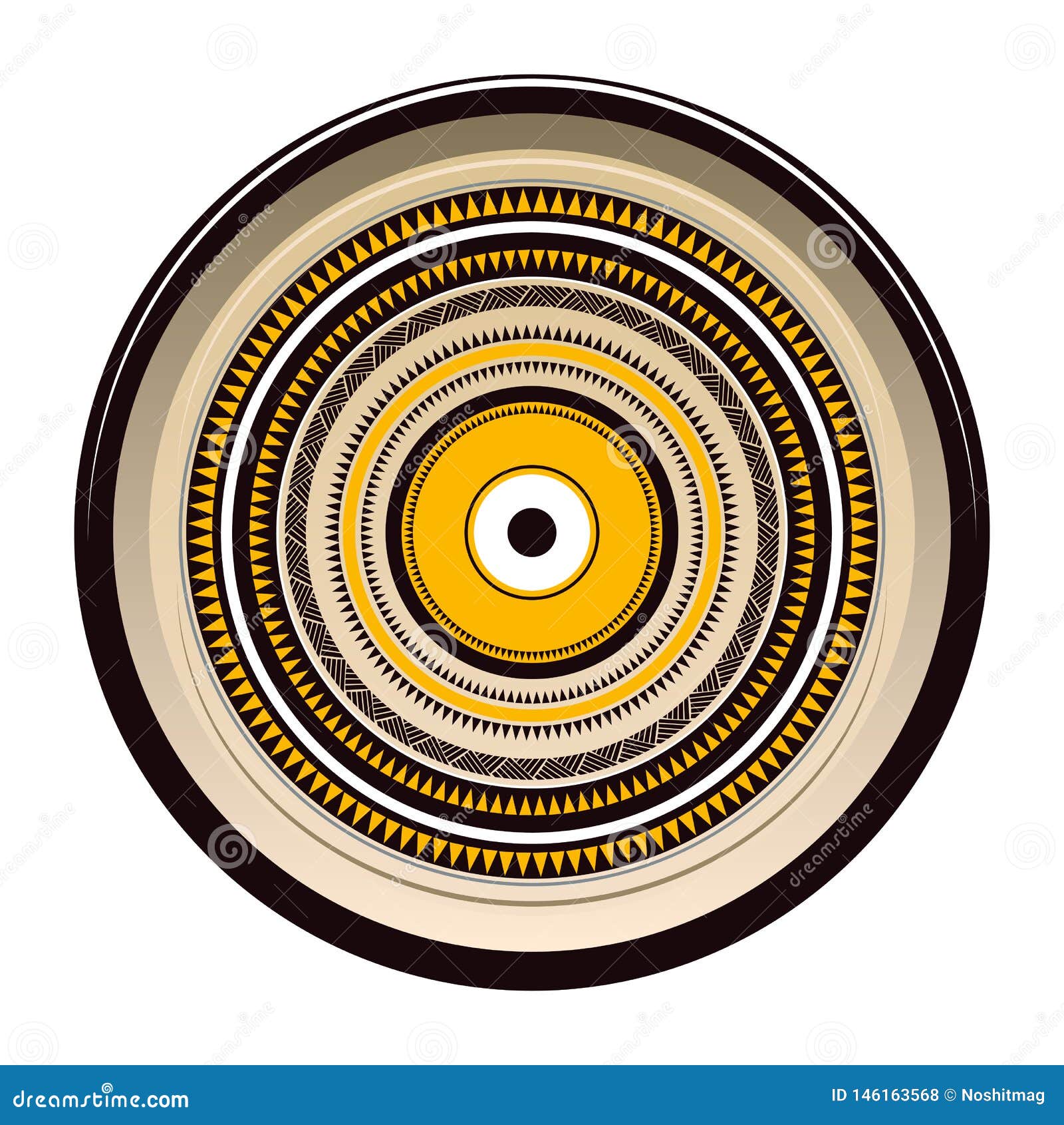 Asia pattern plate stock vector. Illustration of fully - 146163568