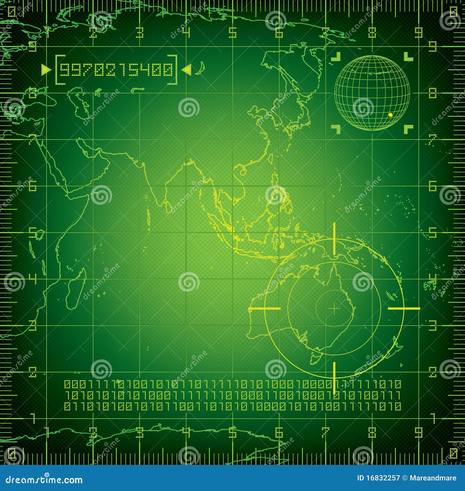 Asia radar Australia ilustracja wektor. Ilustracja złożonej z ...