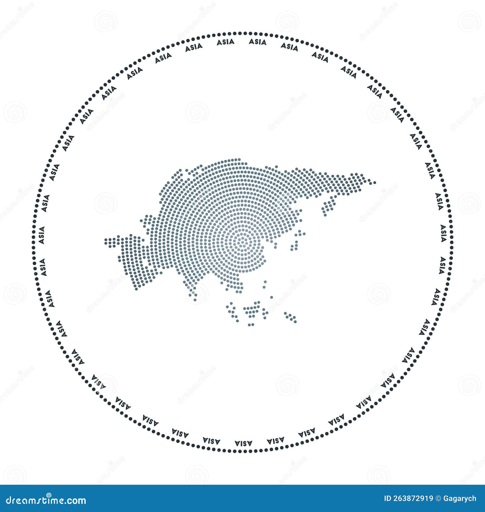 Asia round logo. stock vector. Illustration of global - 263872919